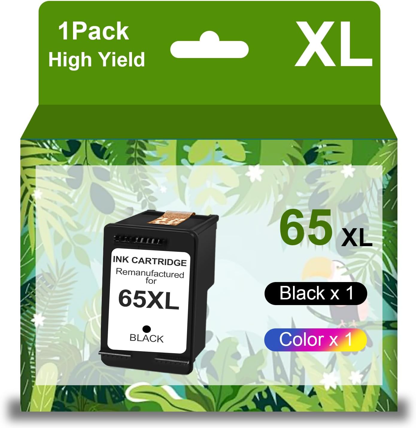 65XL Black Ink Cartridges Remanufactured for HP Ink 65 65XL Black Works ...