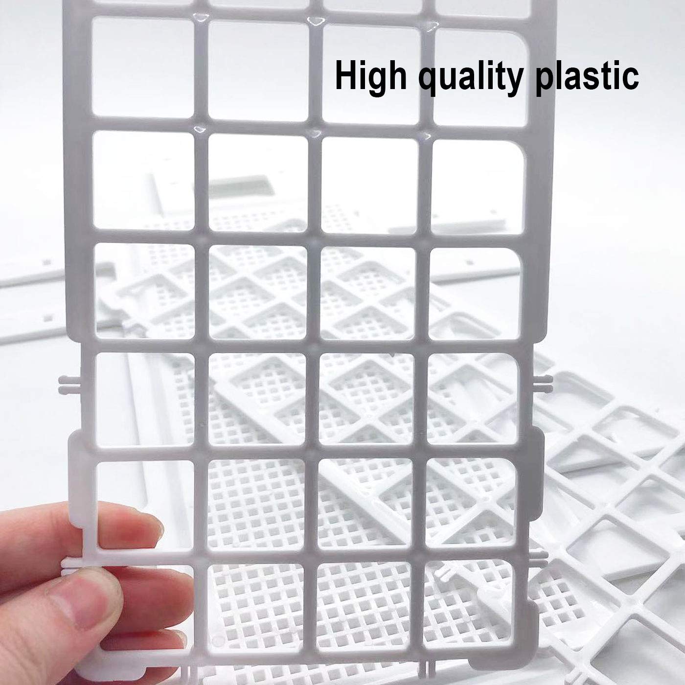 Snapklik.com : Luckkyme Plastic Test Tube Rack 2 Pack White 40 Holes ...