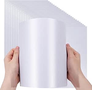 Amazon.com : MCPINKY 100 Sheets White Shimmer Cardstock, A4 Glitter ...
