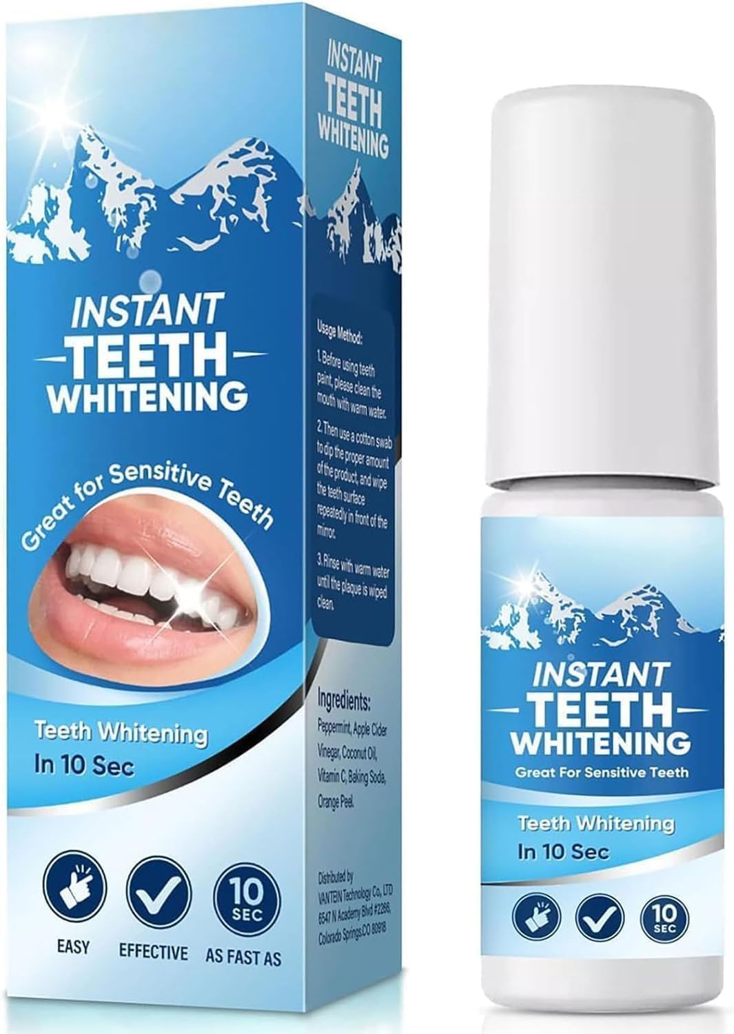 Amazon.com: Tooth Paint, Instant Teeth Whitening, Teeth Whitening Paint ...