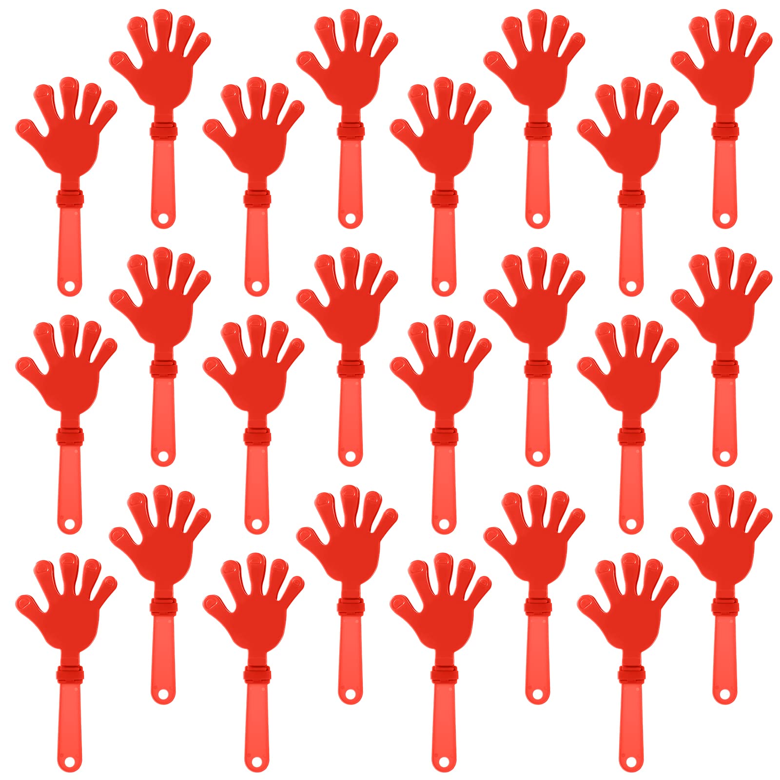 Amazon.com: ZCYSRLQIN 24 Pcs Coral Red Hand Clappers 7.5 Inch Clappers ...