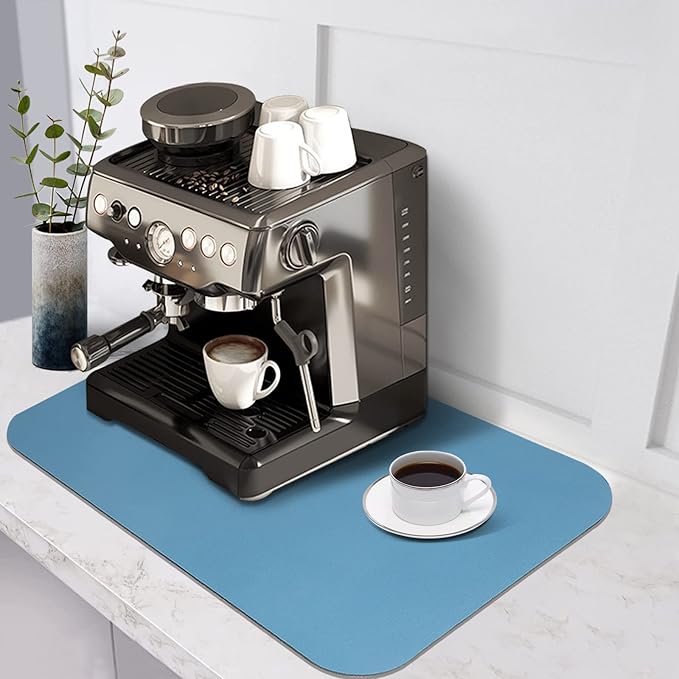 Amazon.com: HotLive Coffee Mat - Coffee Bar Mat for Countertops ...