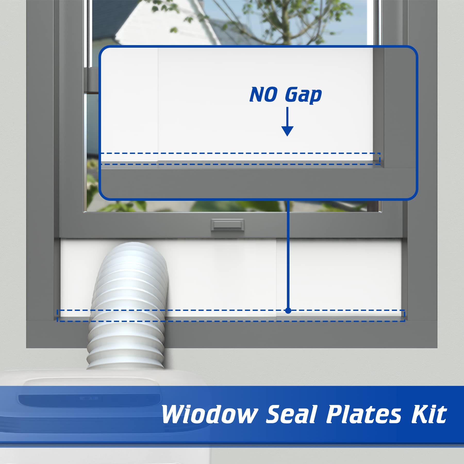 Snapklik.com : Wintcomfort Portable Air Conditioner Window Seal Plates ...
