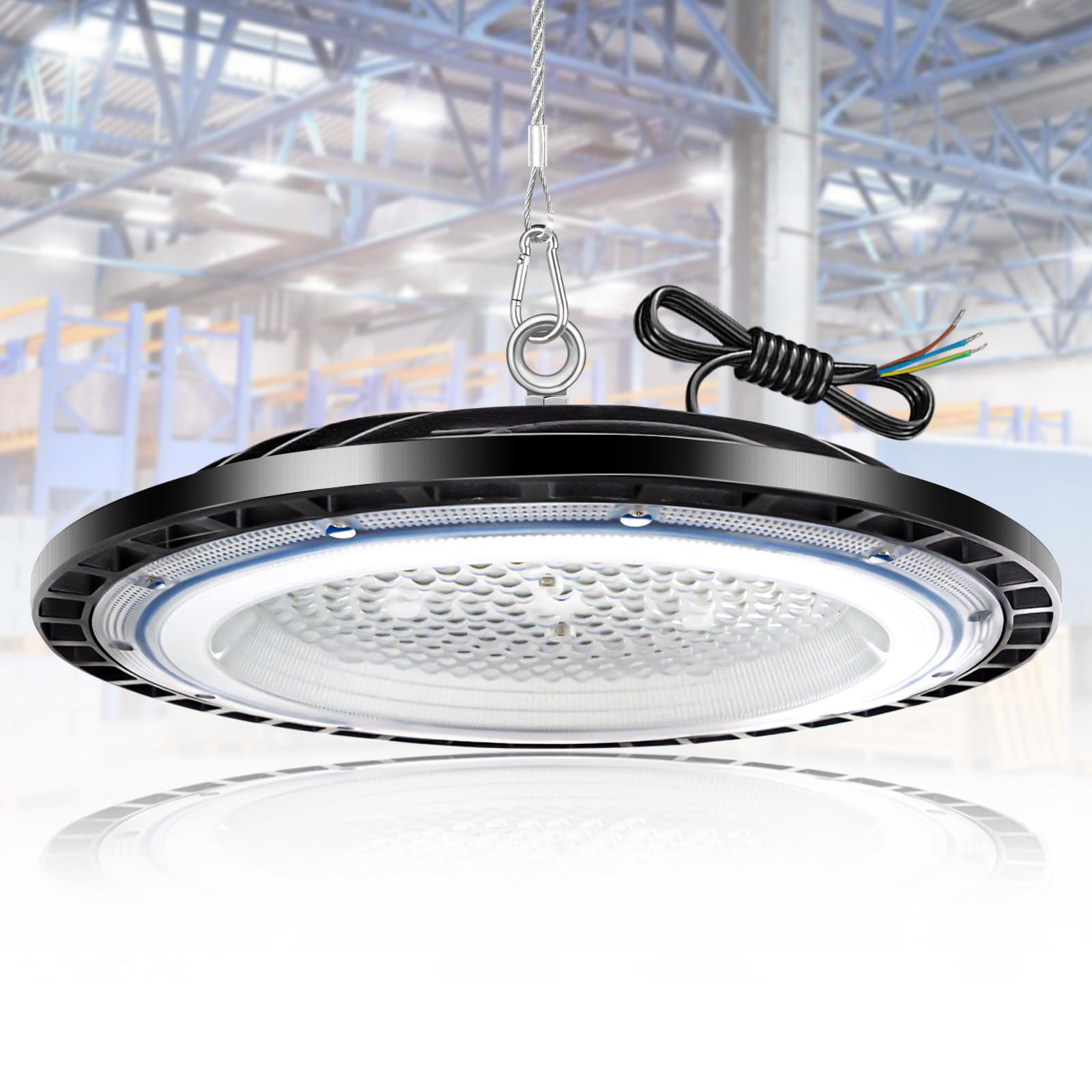 TAUDUDE 100W LED High Bay Light Garage Lights(Eqv. 400W MH/HPS) 14000lm ...