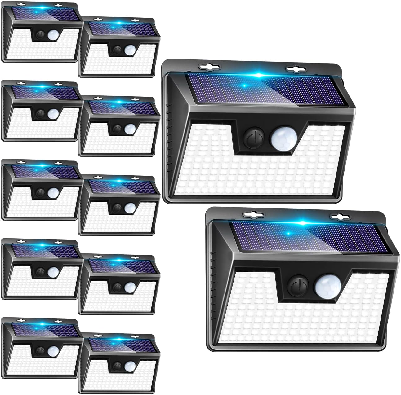 Generic Outdoor Solar Motion Sensor Wall Light, 100 LED, 3 Modes, 120 ...