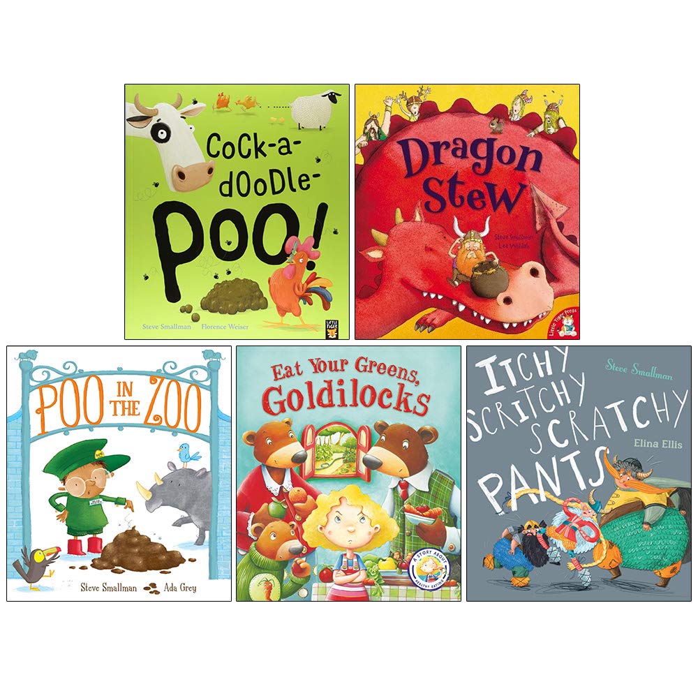 Buy Steve Smallman Collection 5 Books Set (Cock-a-doodle-poo, Dragon ...