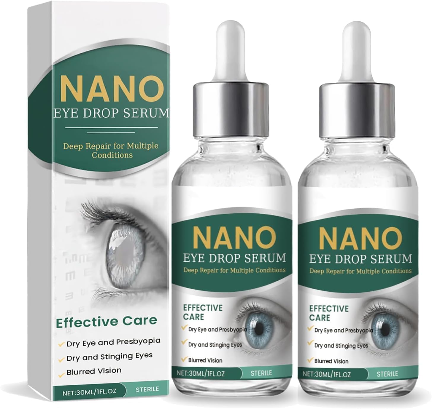 Nano Eye Drops Serum, Lubricating eyes Drop, Presbyopia Eyes Drop ...