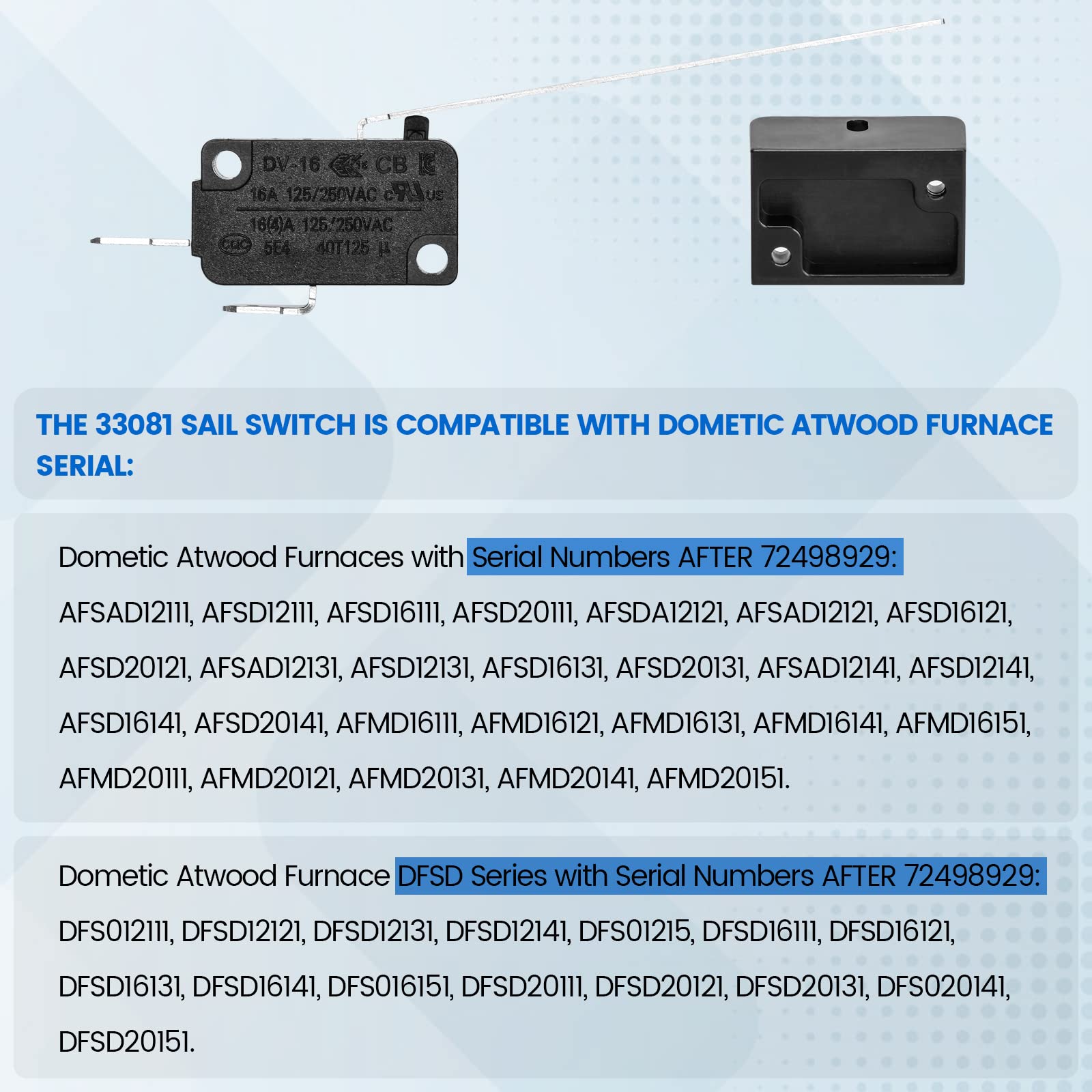 Snapklik.com : 33081 Sail Switch Kit