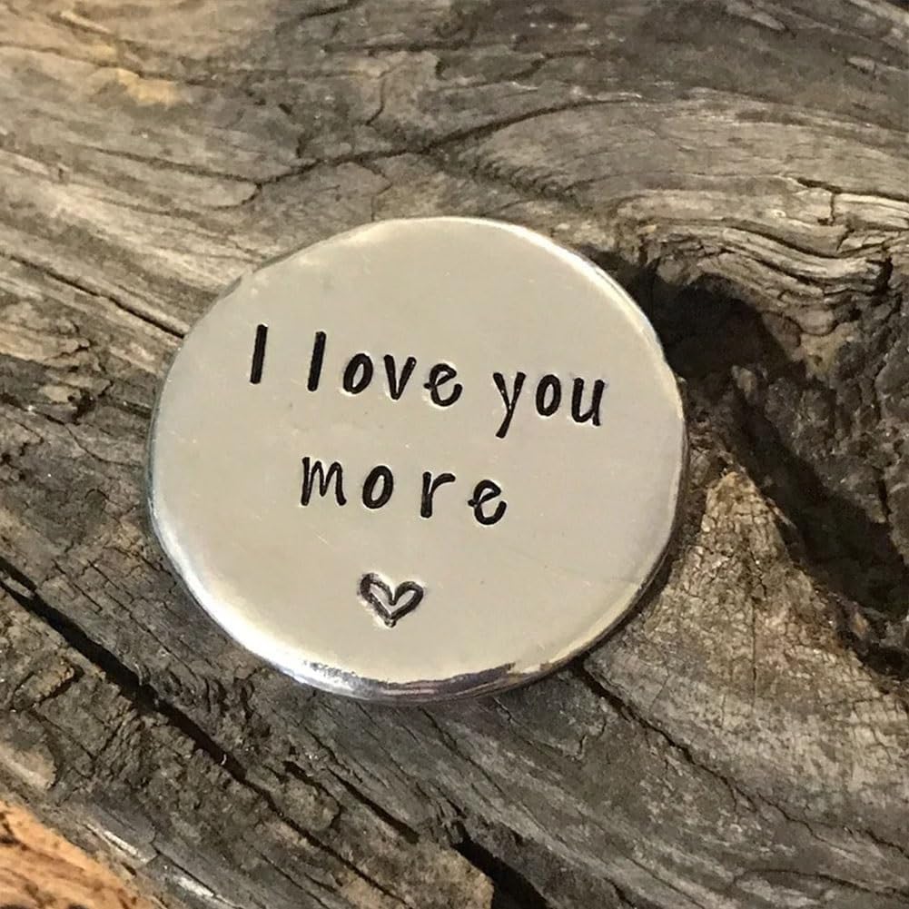Amazon.com: Heartfelt Pewter Pocket Tokens, Personalized Hand Stamped ...