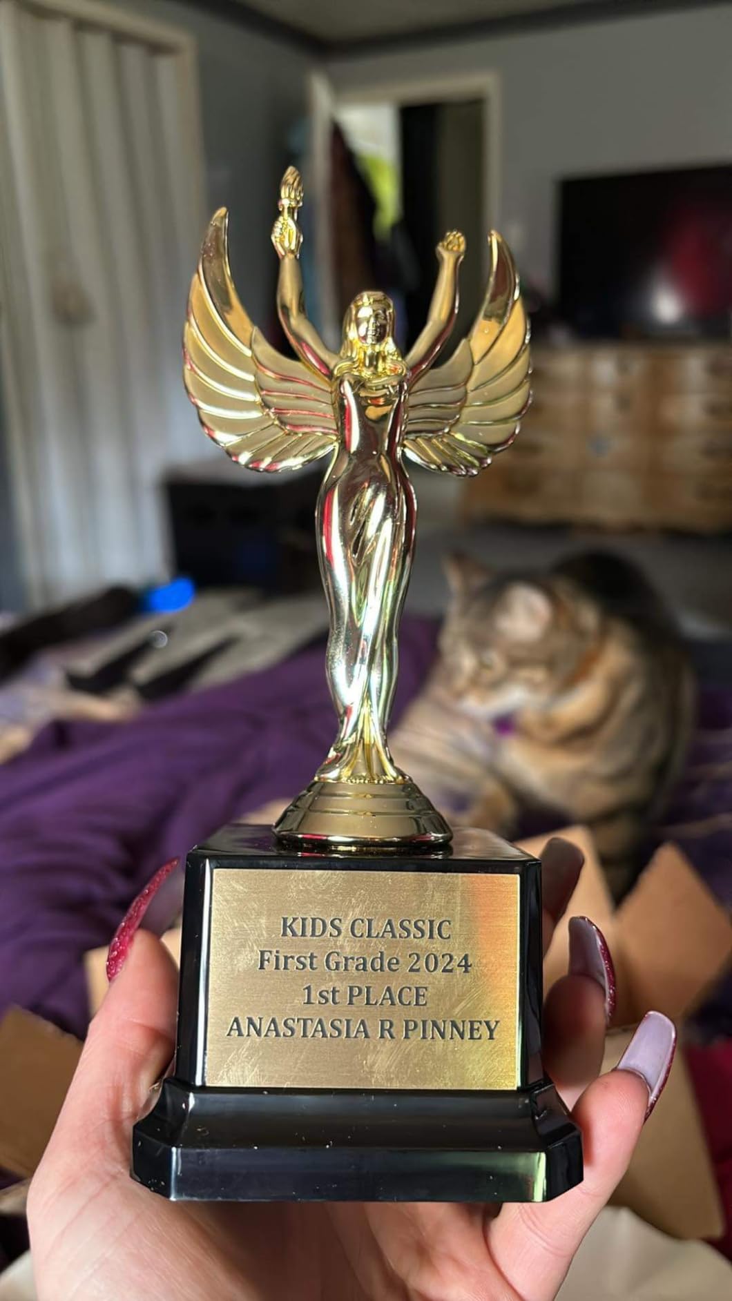 $4/mo - Finance Victory Female Trophy | Award Trophy for Sports ...