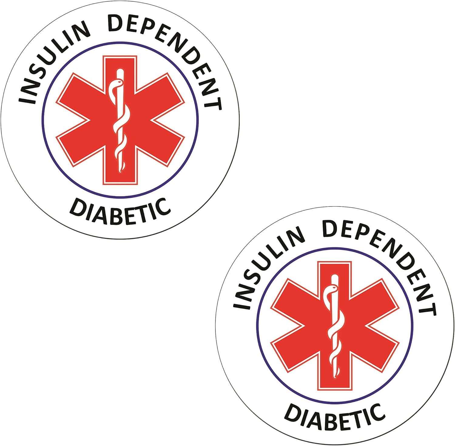 Amazon.com - Insulin Dependent Diabetes Medical Alert Stickers – 4 ...