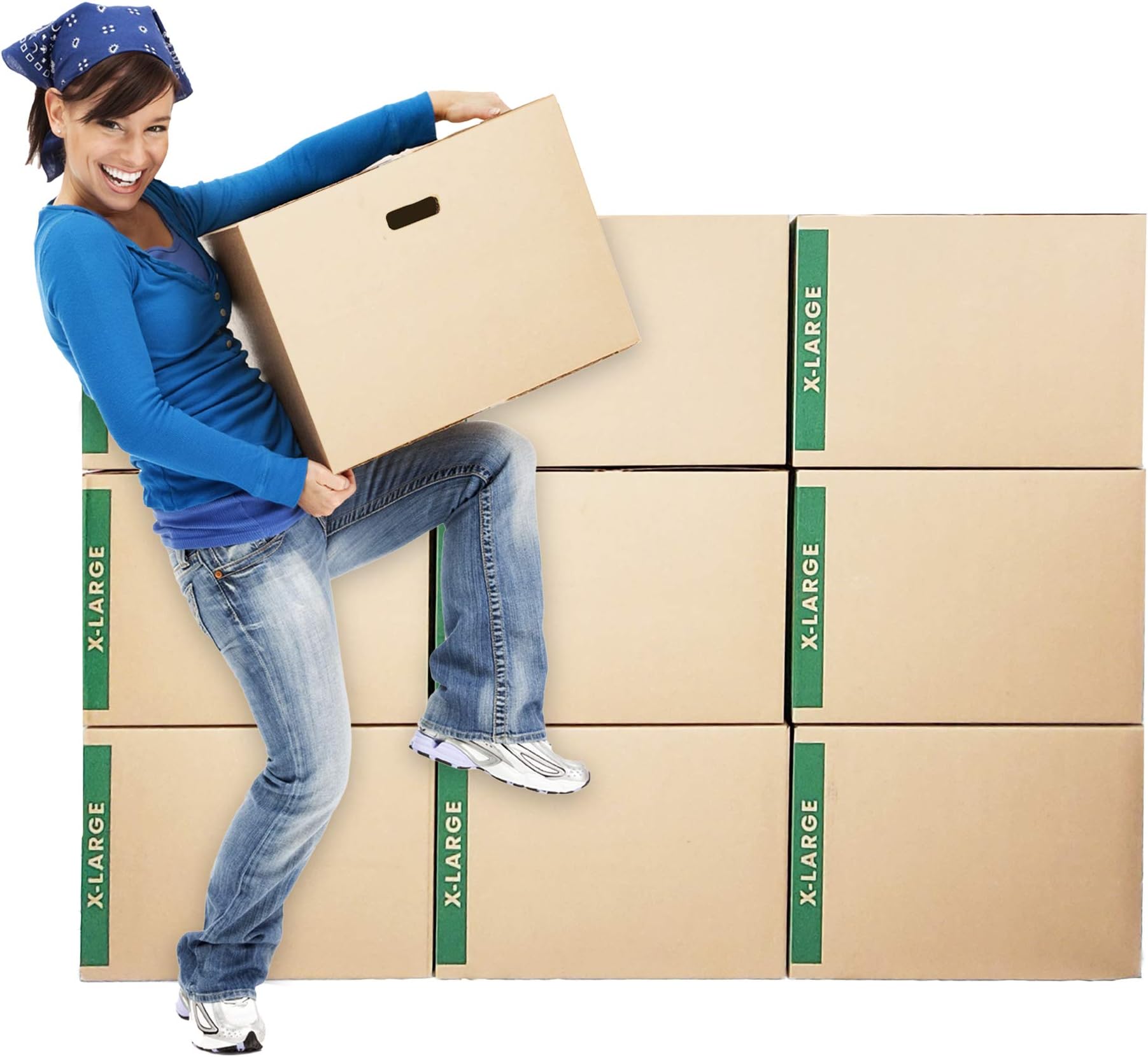 Amazon.com: Extra Large Moving Boxes (Pack of 10) 23”x23”x16” with ...
