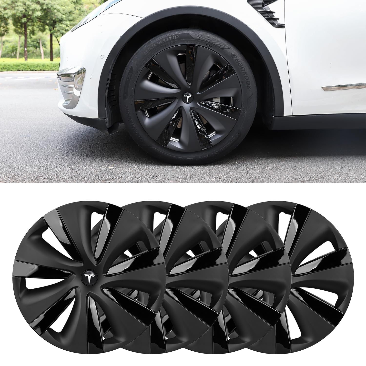 Snapklik.com : ThinSGO Tesla Model Y Hubcaps Model Y Wheel Cap 19 Inch ...