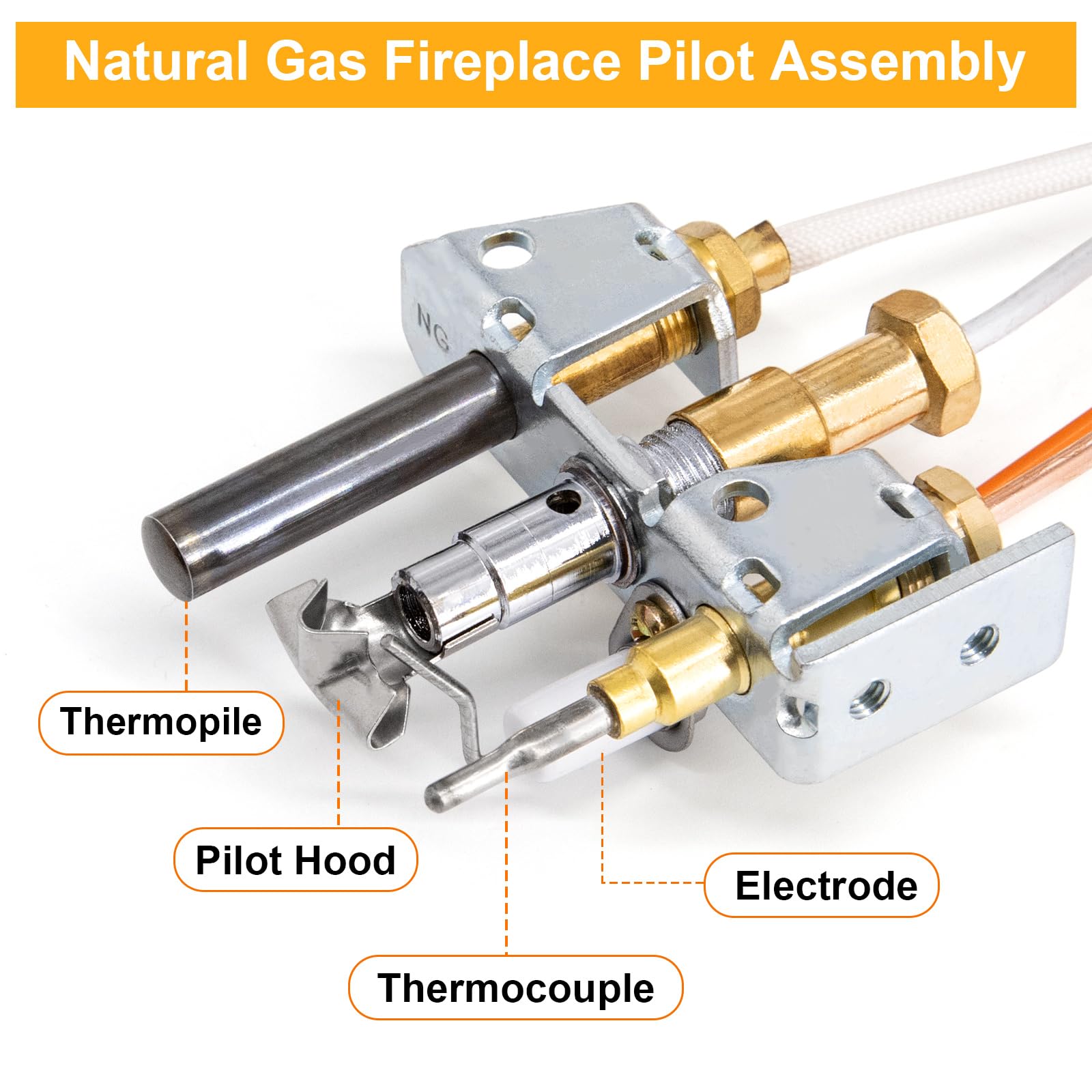 Snapklik.com : Criditpid 446-510A Natural Gas (NG) Pilot Assembly For ...