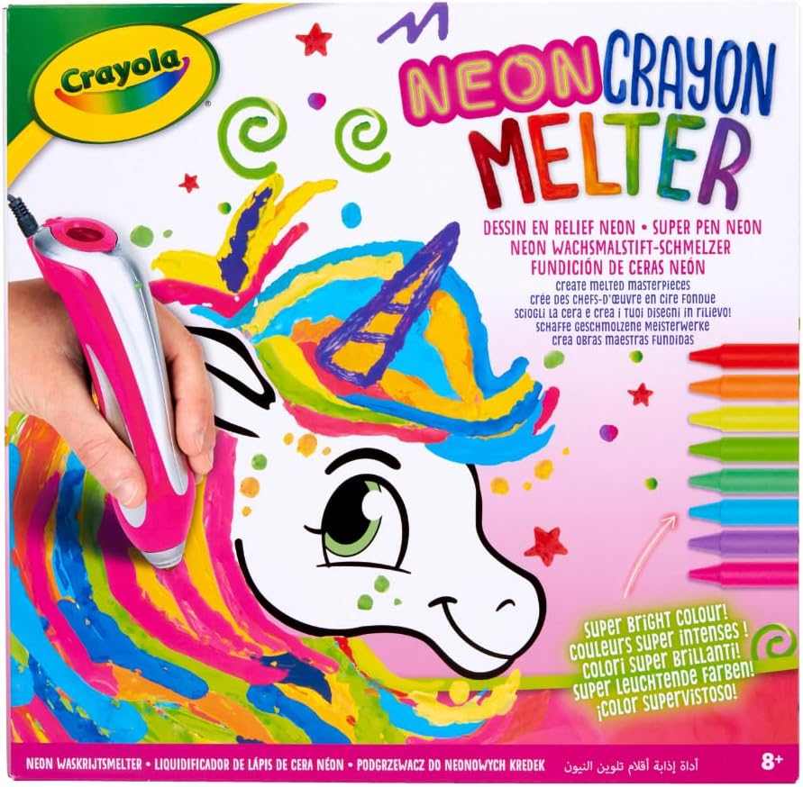 Crayola - Neon Crayon Melter | Unicorn Style - Melting Art, Gift for ...