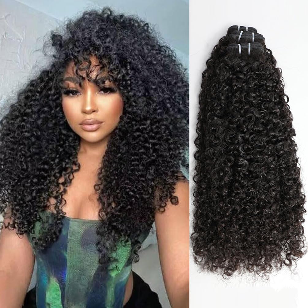 Amazon.com : Burmese Curly Bundles Human Hair Unprocessed Virgin Hair Bundles Deals Human Hair ...