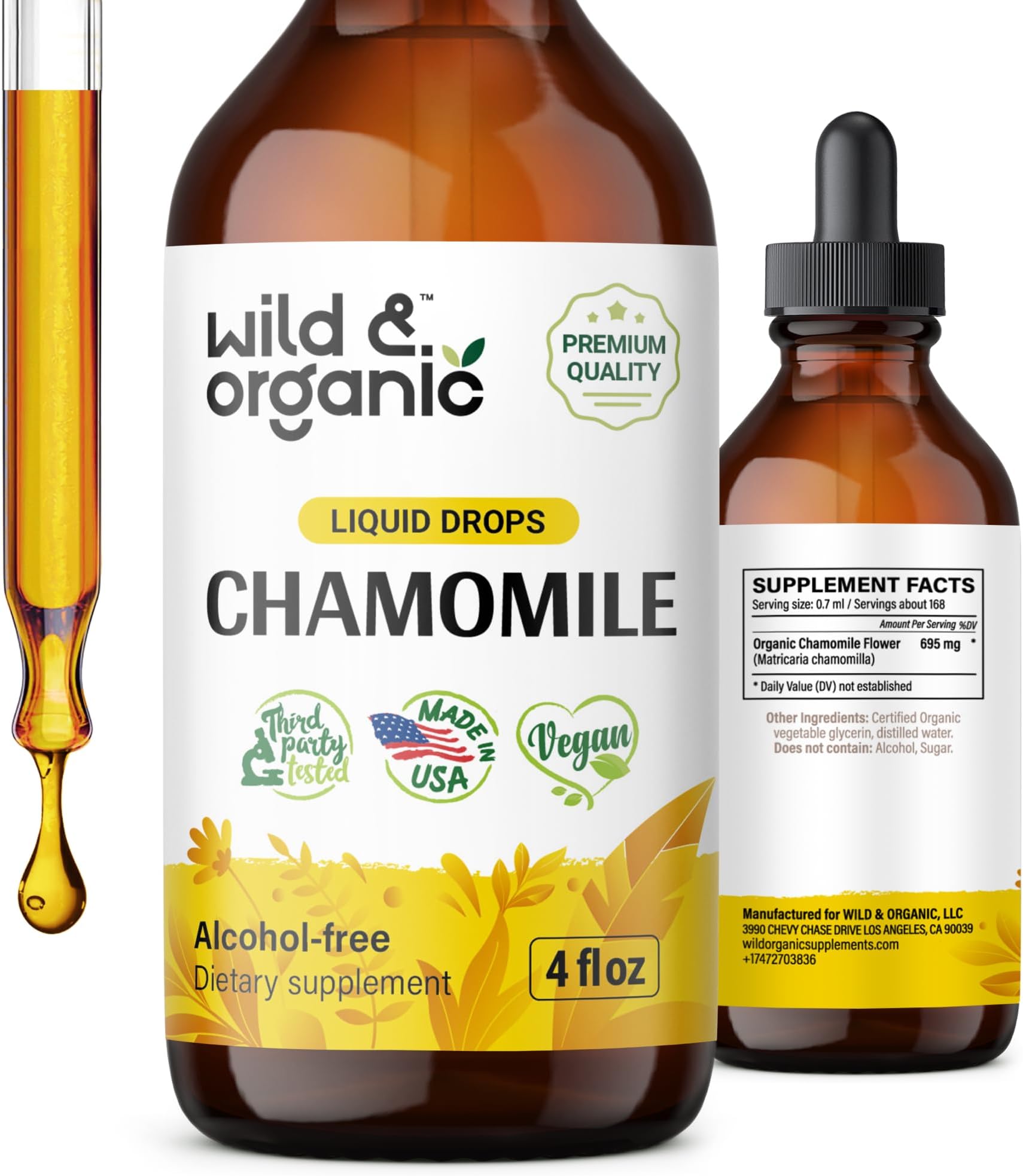 Amazon.com: Chamomile Flower Supplement - Organic Chamomile Liquid ...