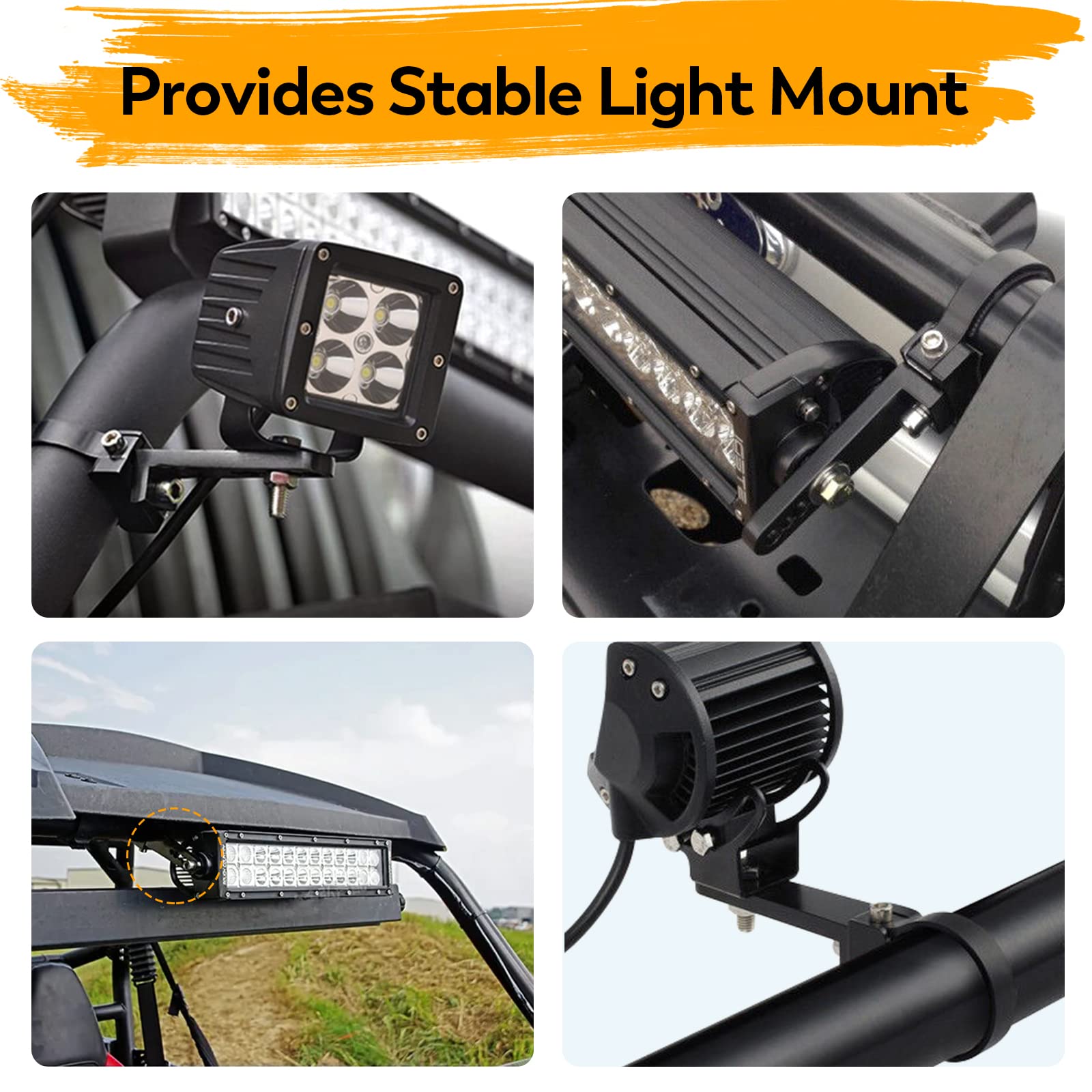 Led Light Bar Mounting Clamps RCI Roof Rack Light Bar Mounting
