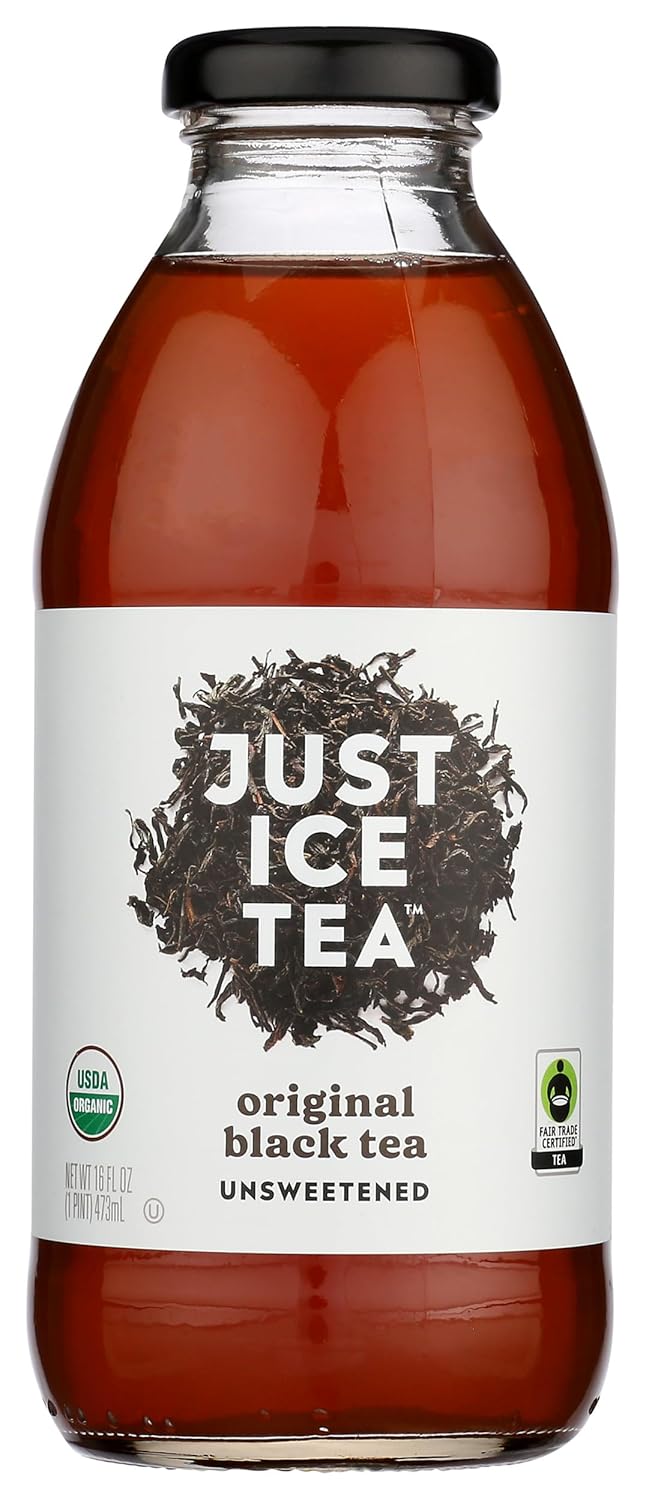Amazon.com : Just Ice Tea Organic Original Unsweetened Black Tea, 16 FZ ...