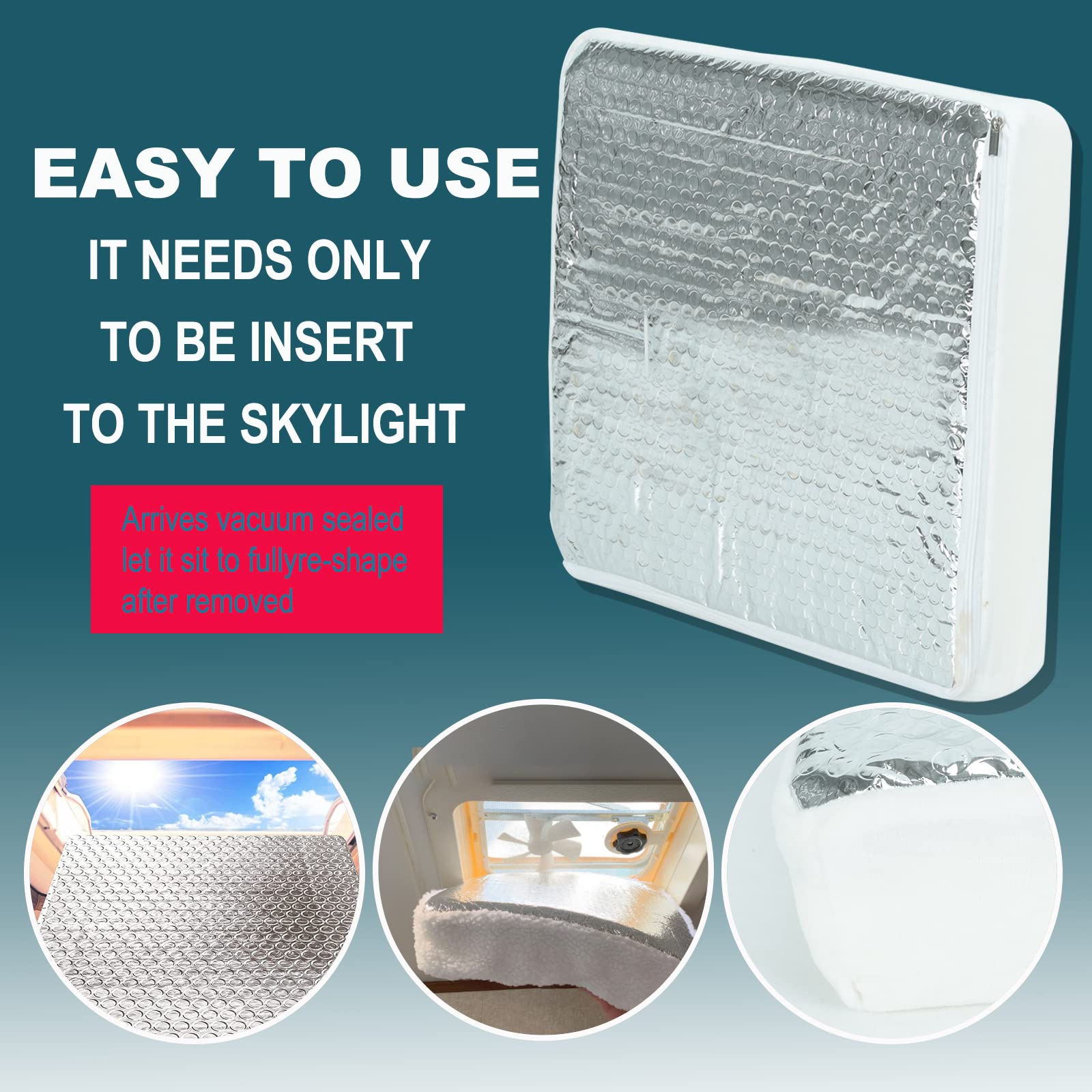 Snapklik.com : PRUNkuar RV Vent Insulator, 14" X 14" X 3" RV Vent ...