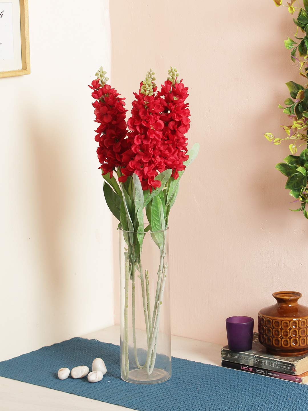 Buy Fourwalls Artificial Stalk Flower Sticks for Home Decor (70 cm Tall ...