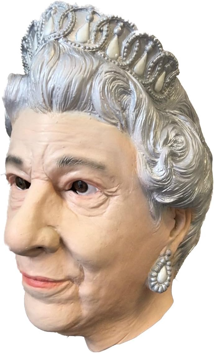 Rubber Johnnies QUEEN ELIZABETH MASK Deluxe Latex BRITISH MONARCH Fancy ...