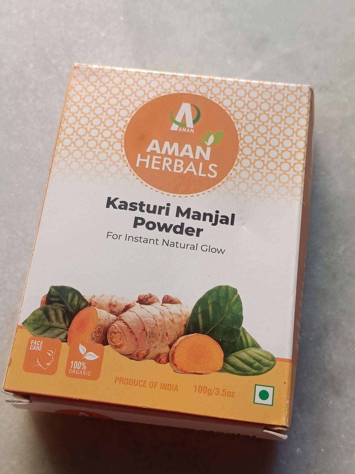 Aman Herbals 100% Pure Kasturi Manjal (Wild Turmeric) Powder for ...