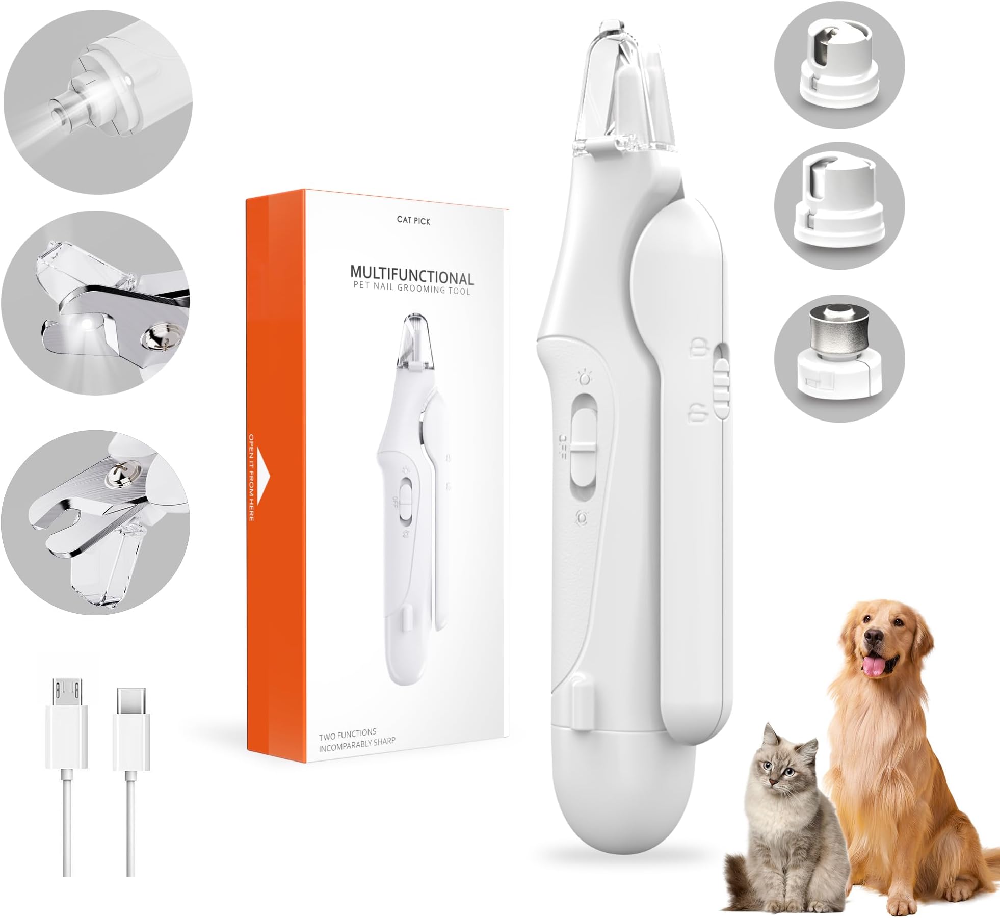 Amazon.com: Dog&Cat Nail Clipper with Safety Guard and Nail File- Pet ...