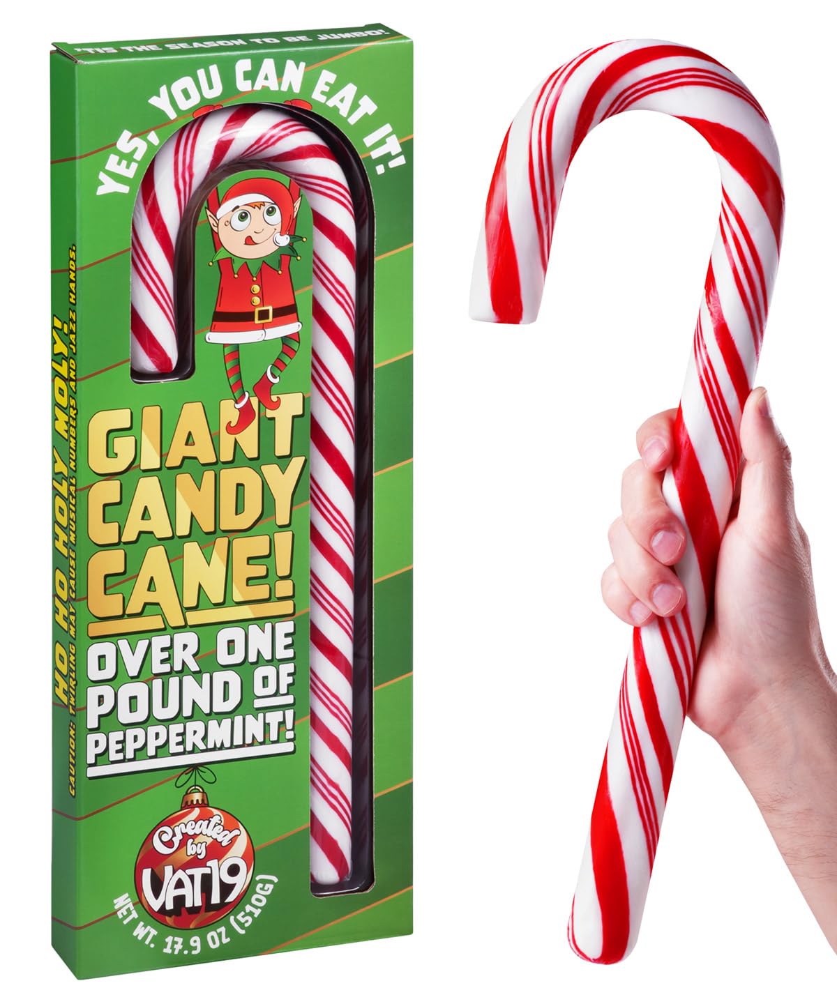 The Big Cane - 17.6 oz Giant Candy Cane by Jason Scott for the Candy ...