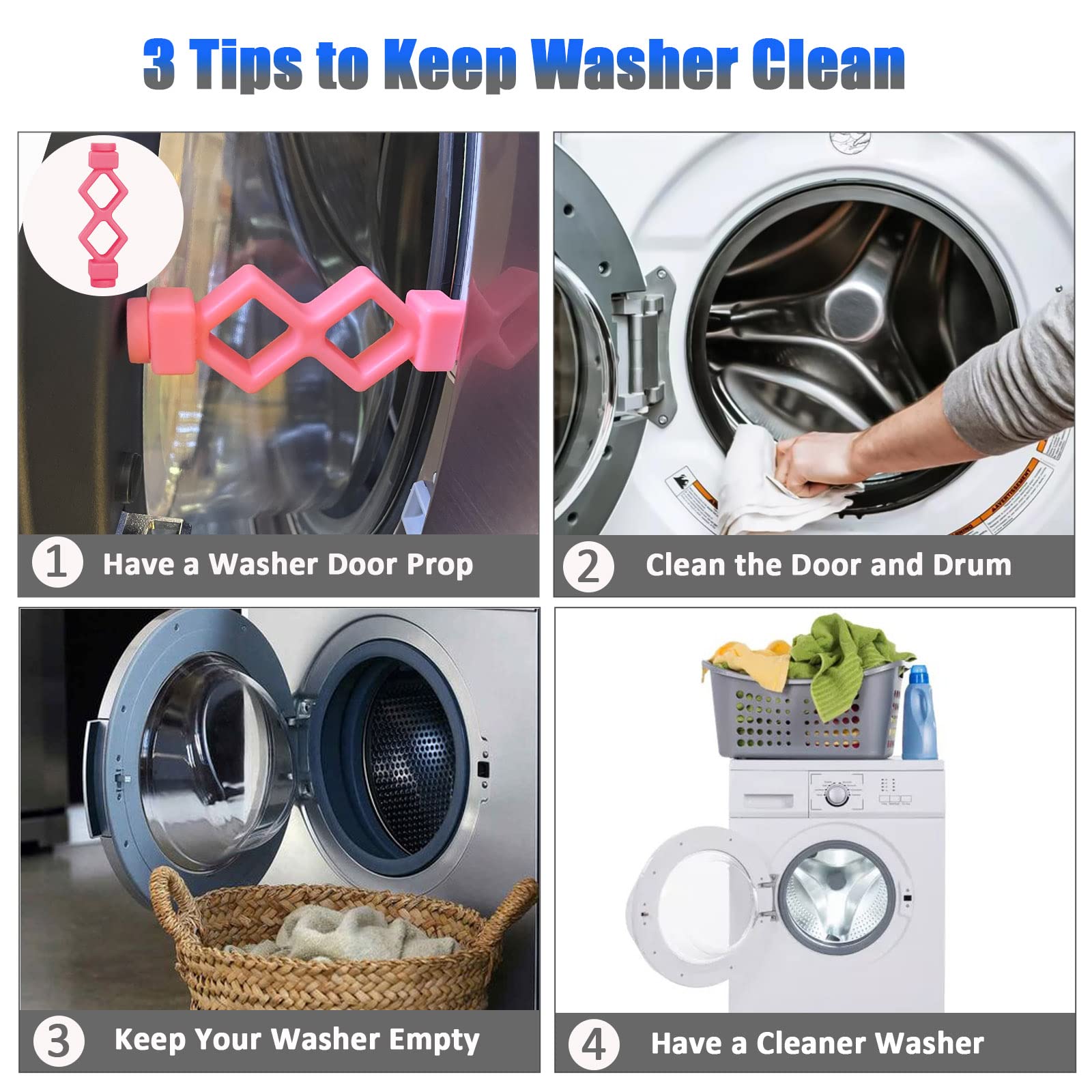 Snapklik.com : Washer Door Prop, Front Load Washer Door Prop, Keep ...