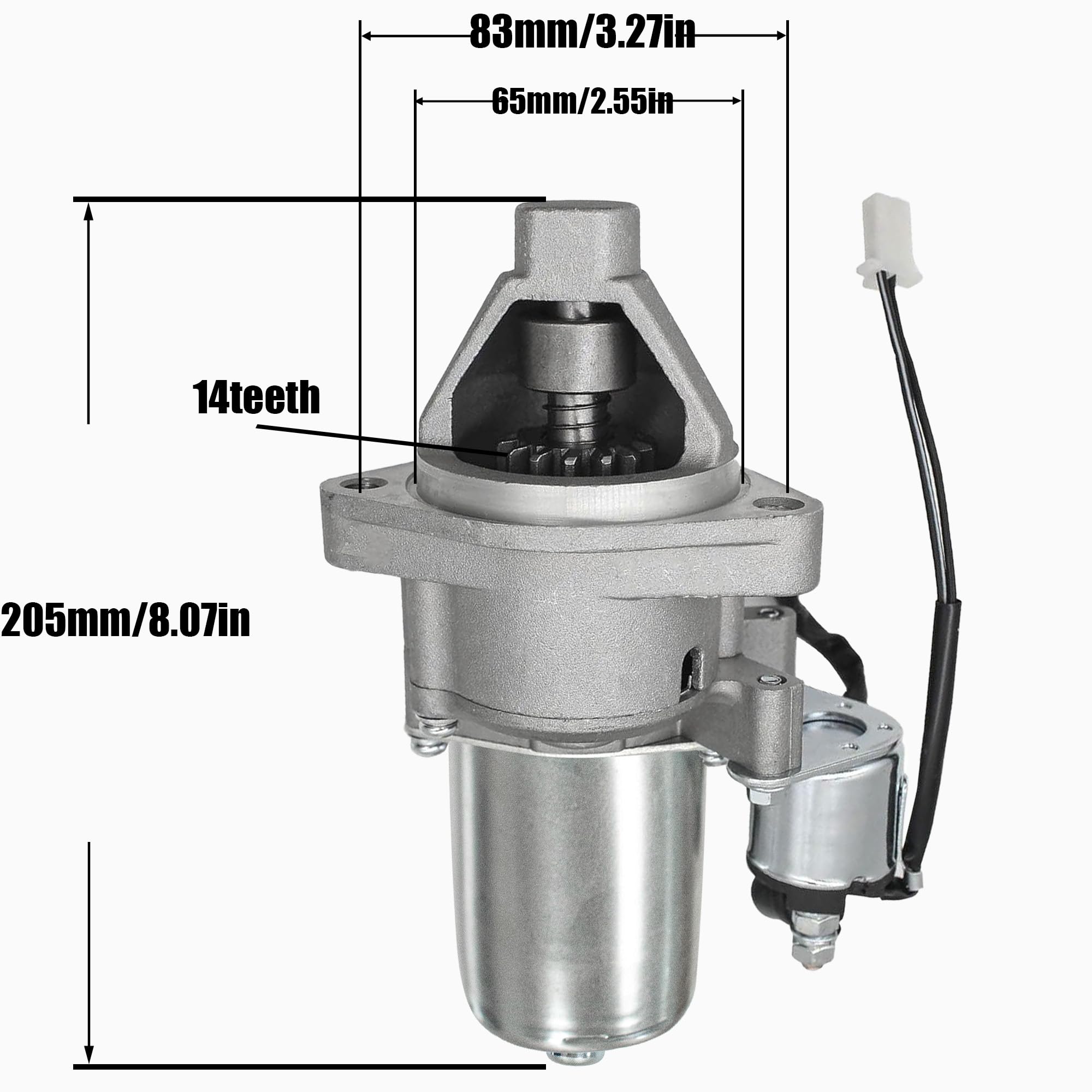 Snapklik.com : Starter Motor W/ 2-Wire Plug For Predator 7000/8750W ...