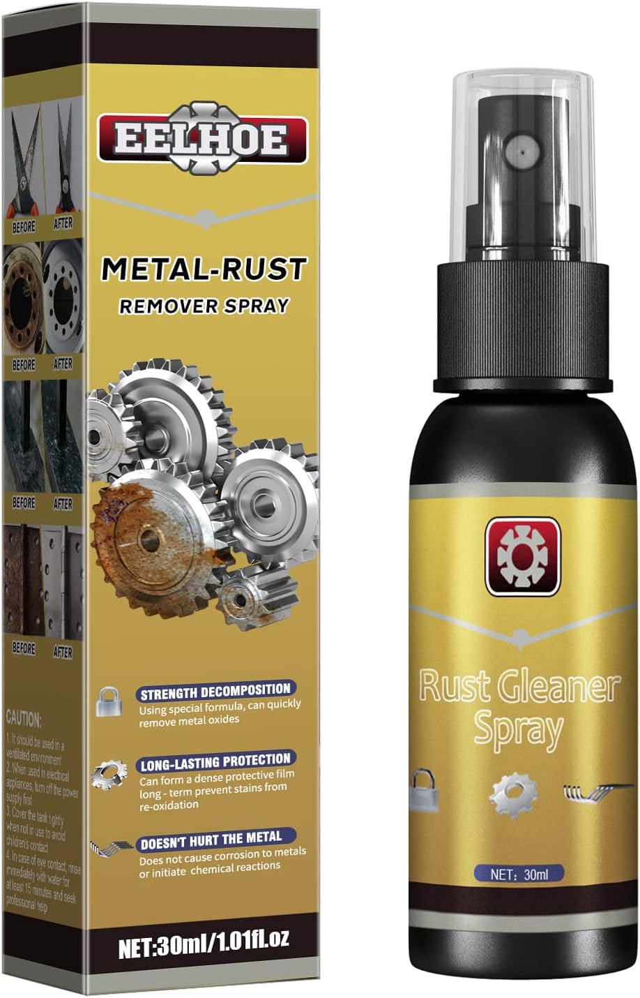 Amazon.com: Acaigel 2 x Car Parts Rust Cleaner Spray Wheel Hub ...