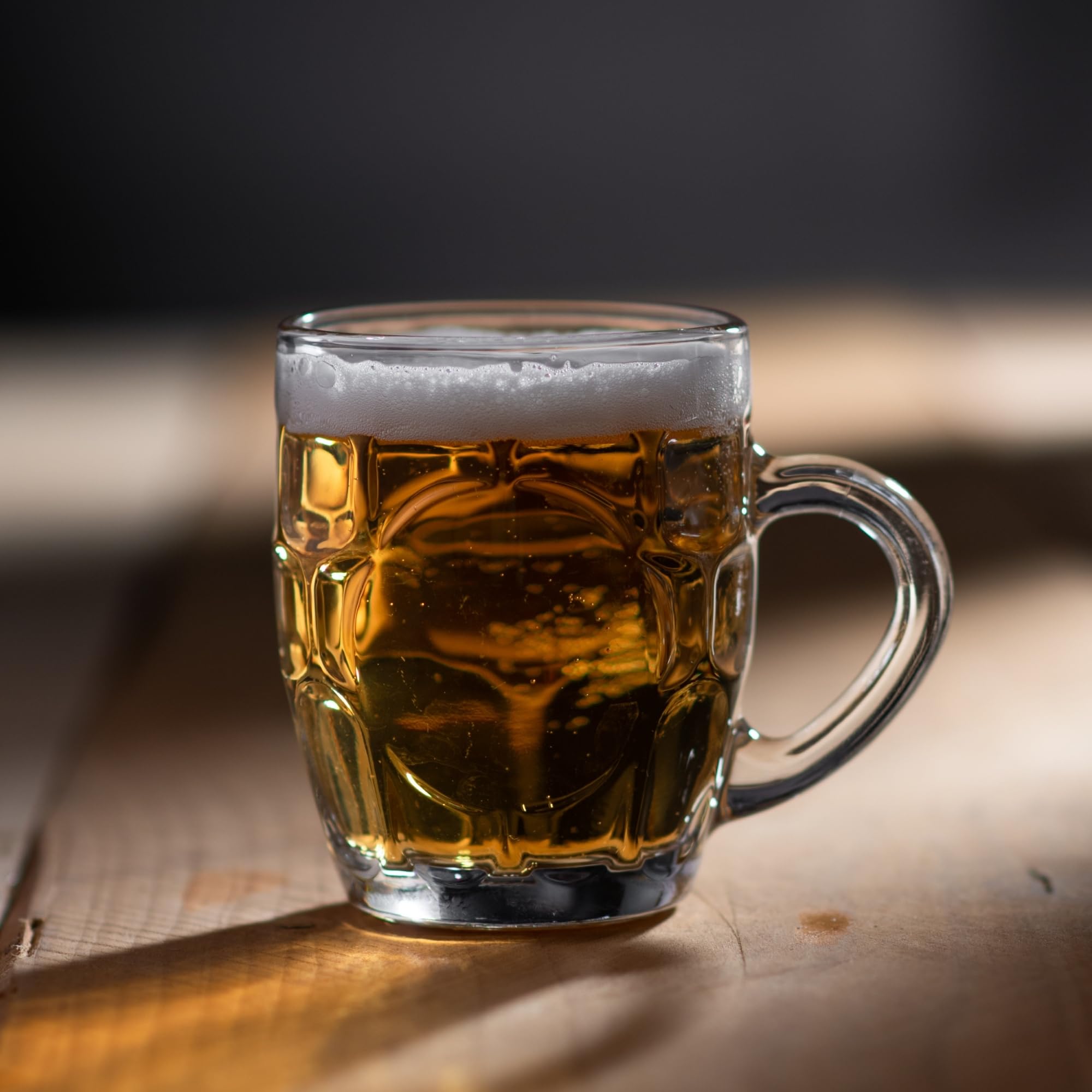 bar@drinkstuff Half Pint Dimple Mug with Window 10oz / 285ml - Set of 4 ...