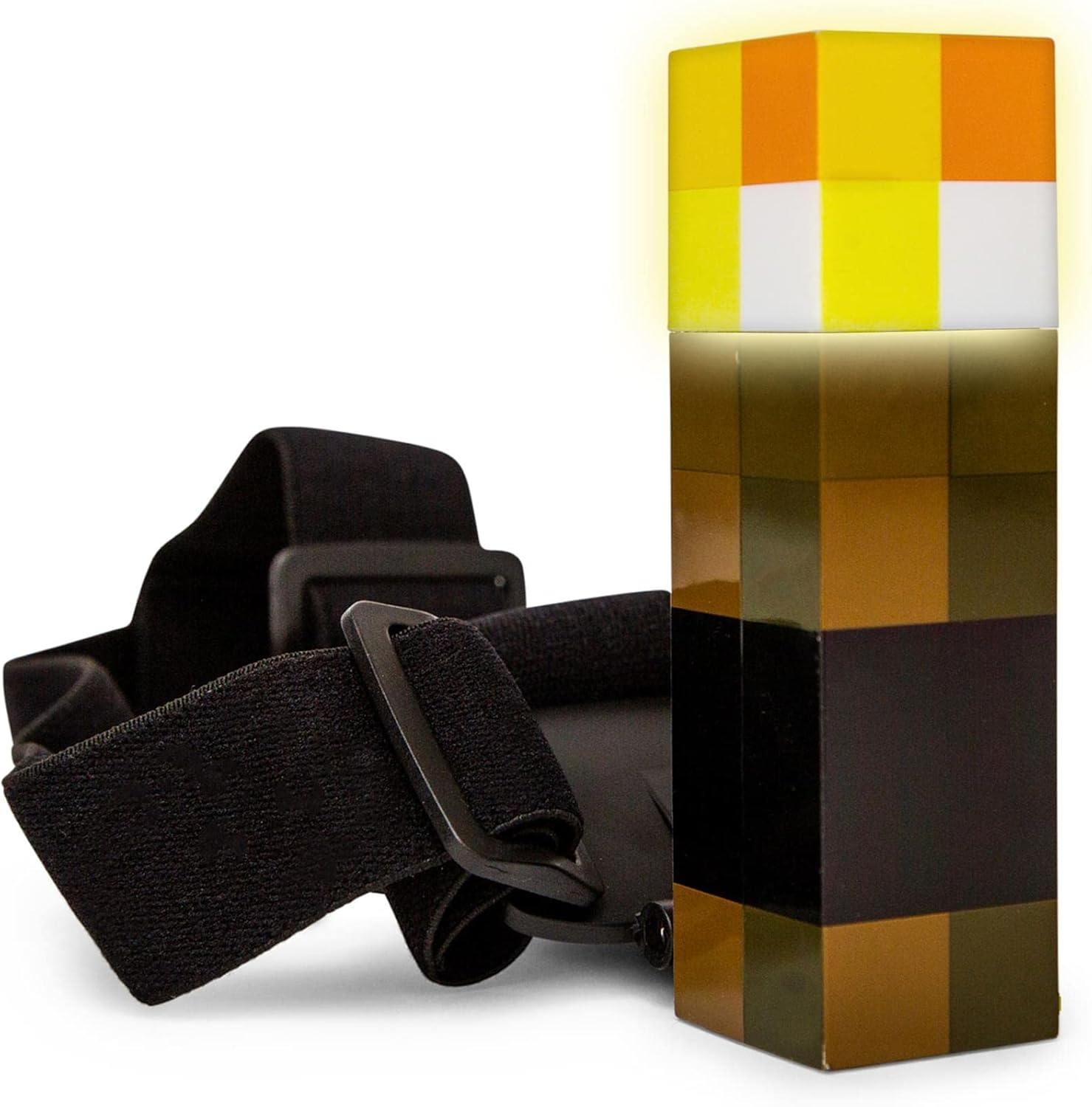 Minecraft Brownstone Torch Headlamp Light with Adjustable Headband ...
