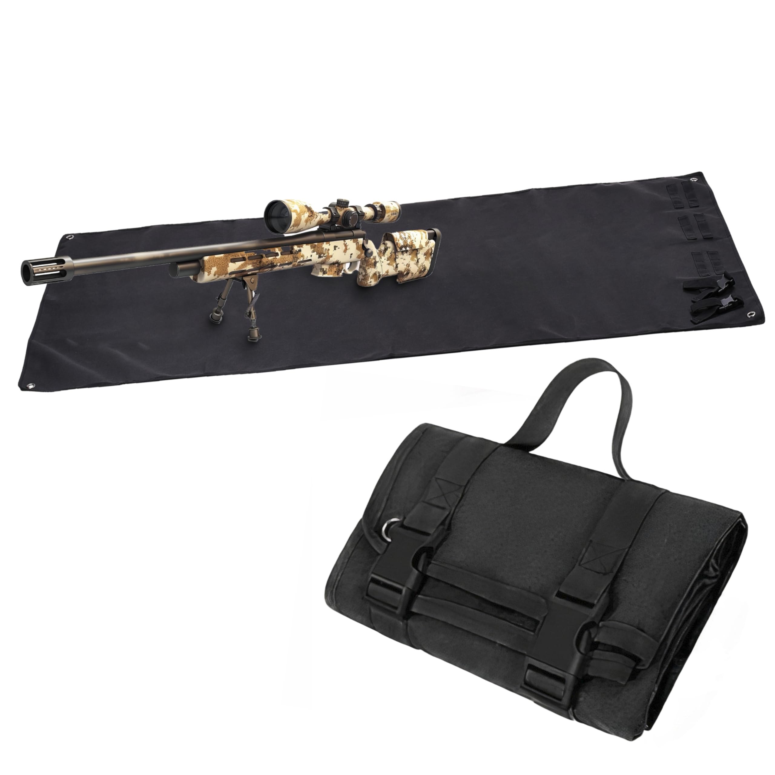 ACOWAY Roll-Up Shooting Mat - Tactical Shooter Mat for Range Rifle ...