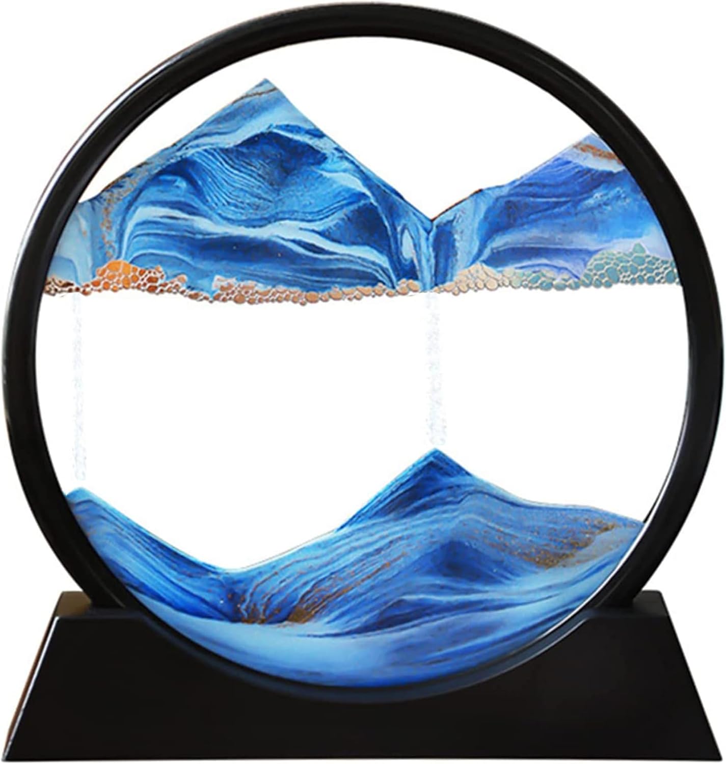 Amazon.com: HOMEDU Round Glass 3D Deep Sea Sand Art,Moving Sand Art ...