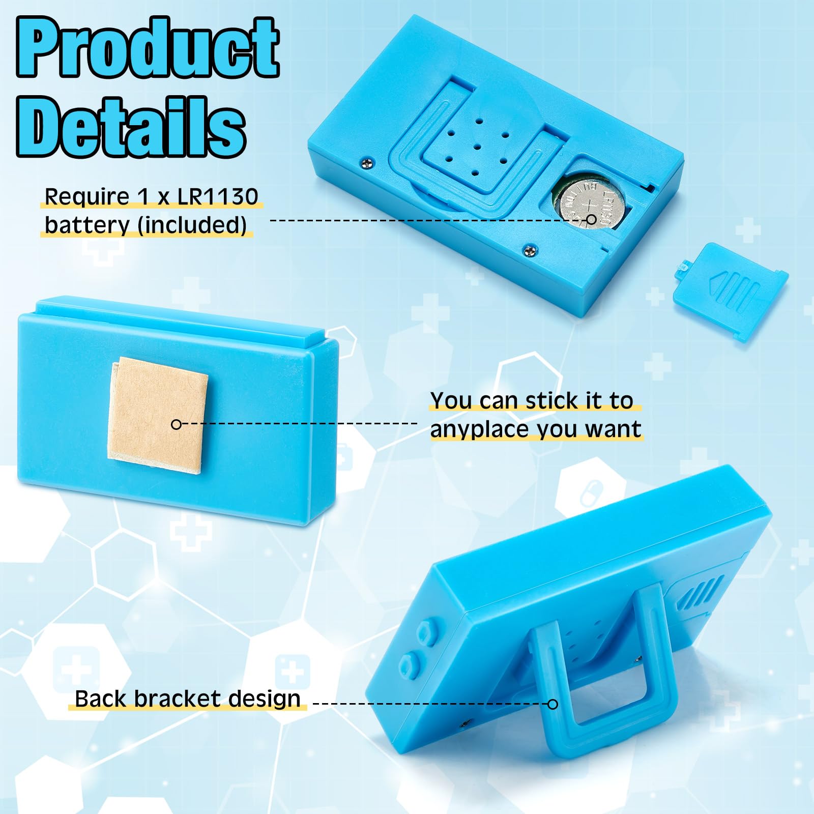 Snapklik.com : Frienda 3 Pieces Mini Digital Clock Small Digital Clock ...