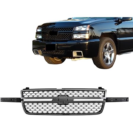 Amazon.com: CarPartsDepot Front Black Surface Grille Assembly Grill ...