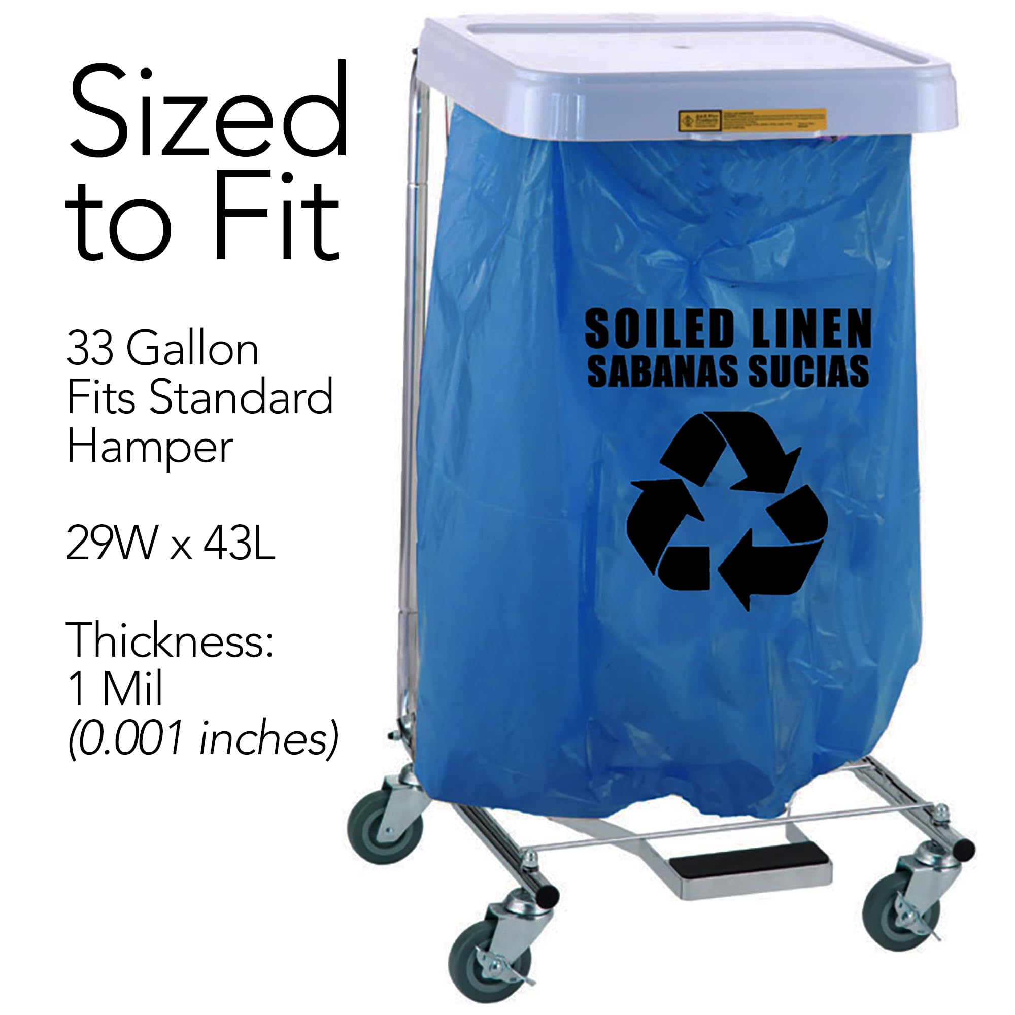 Snapklik.com : Heavy Duty Soiled Linen Bags - Hospital Waste Disposal ...