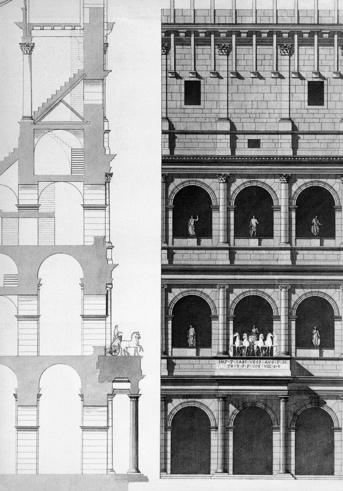 Colosseum Drawing Plan