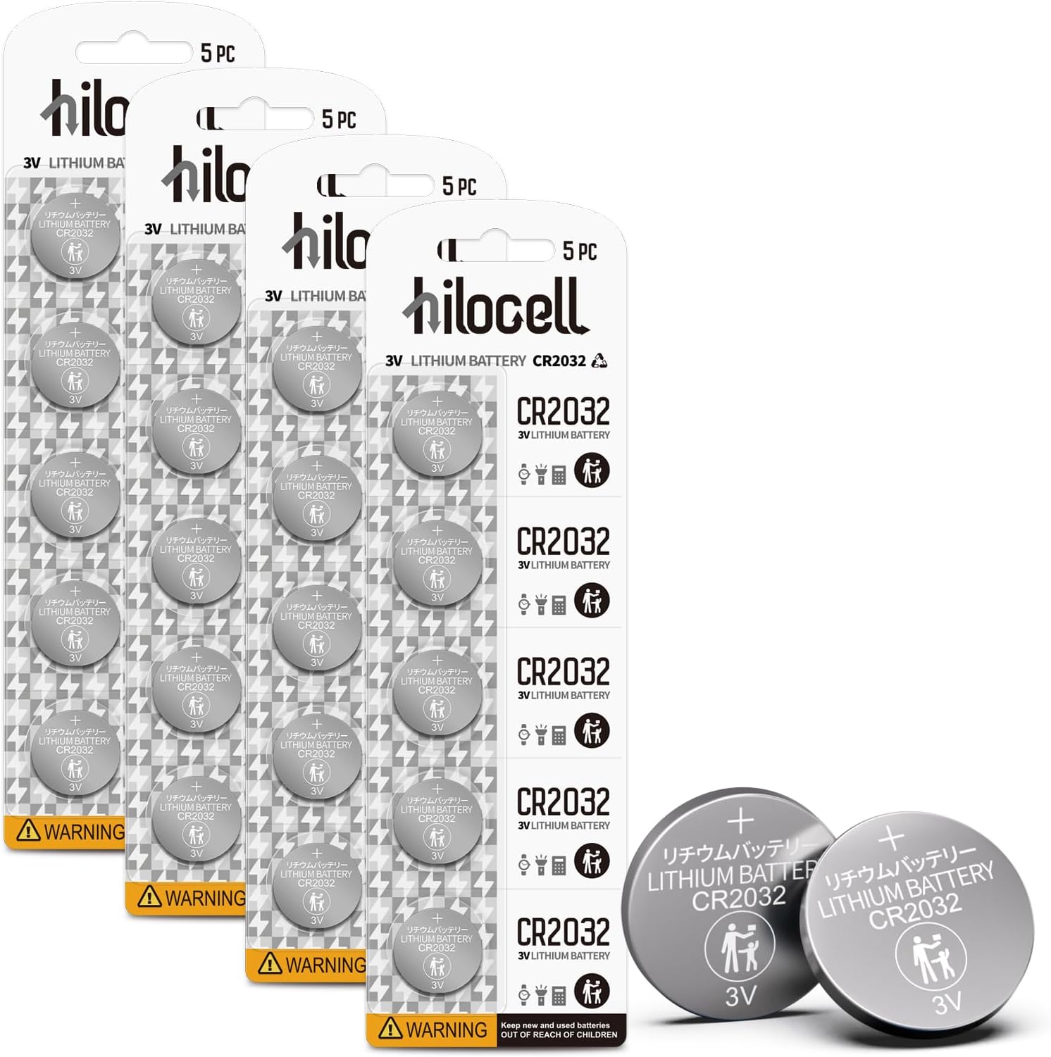 Amazon.com: POWEROWL High Capacity CR2032 Battery 12 Pack - CR2032 ...