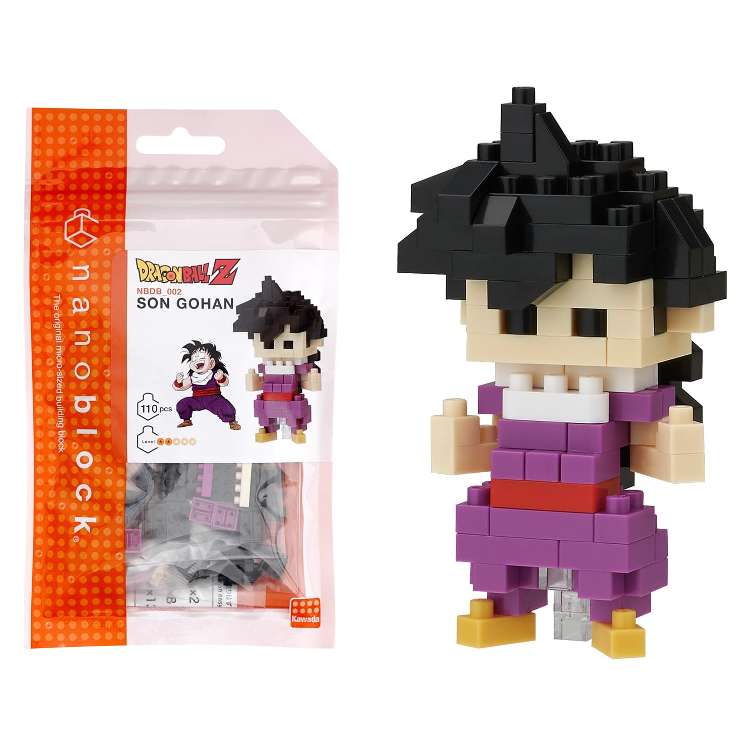 nanoblock Dragon Ball Z Son Gohan Building Kit Instruction Manual