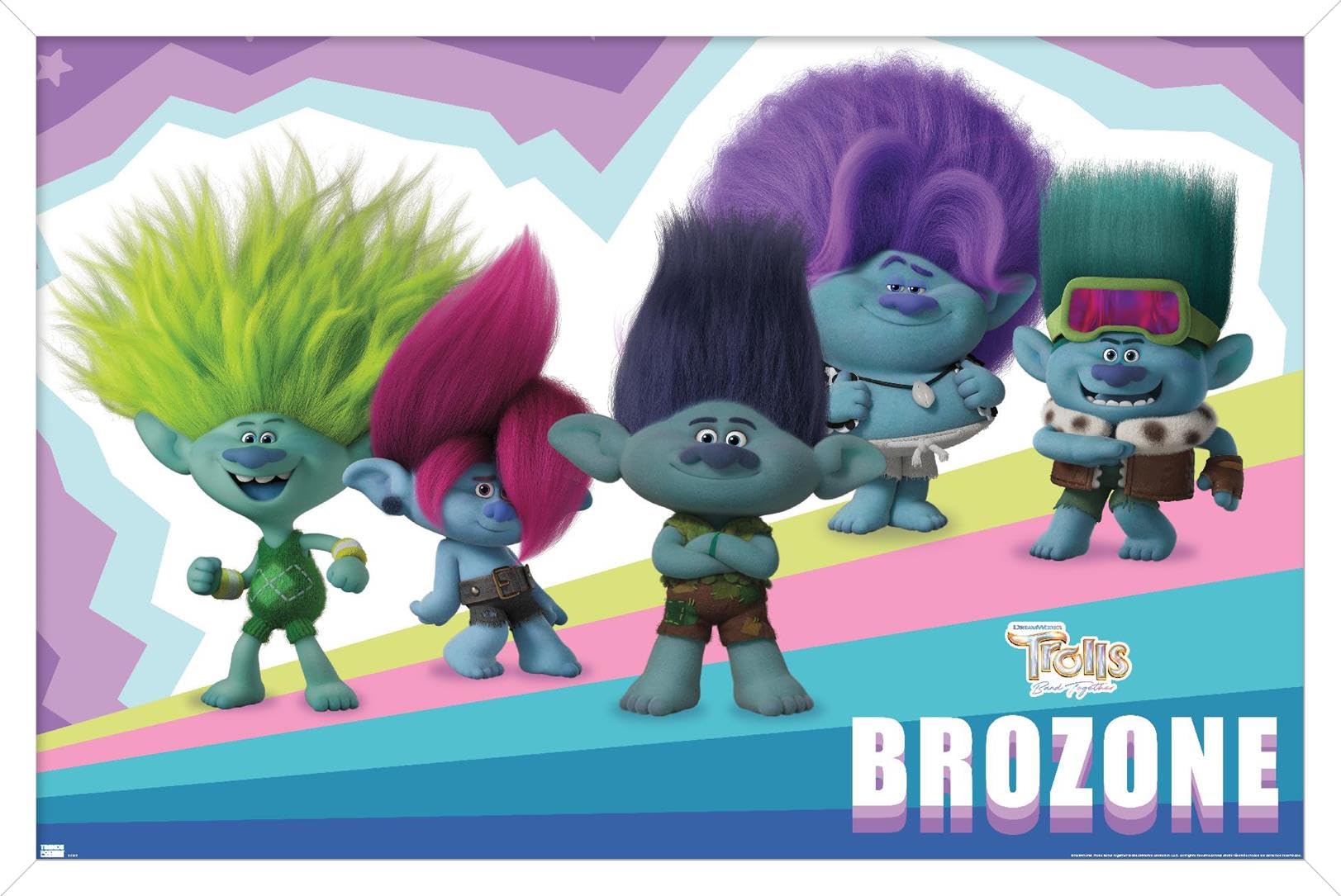 Amazon.com: Trends International Trolls: Band Together - Brozone Wall ...