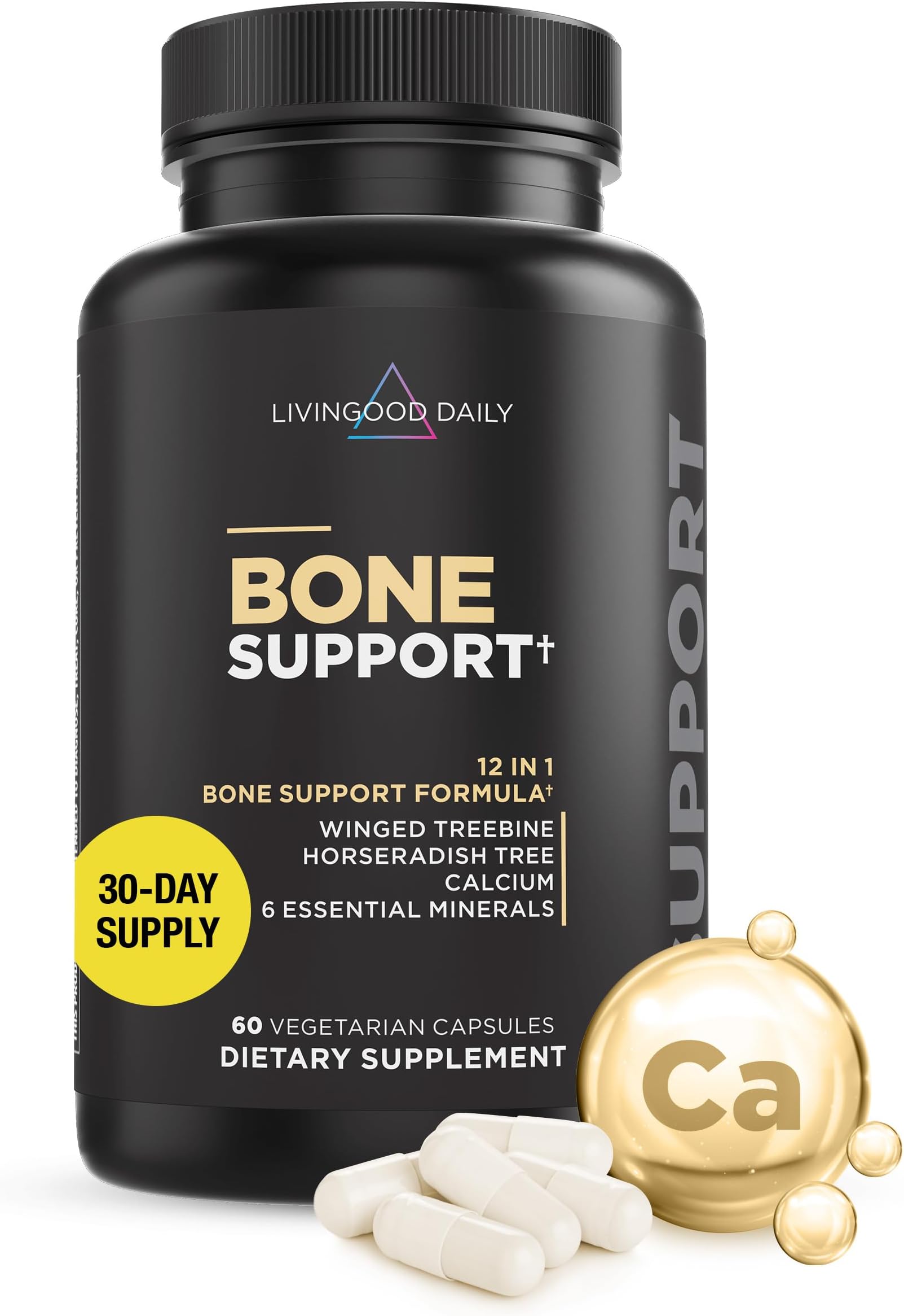Amazon.com: Livingood Daily Calcium Supplement for Women & Men, Bone ...