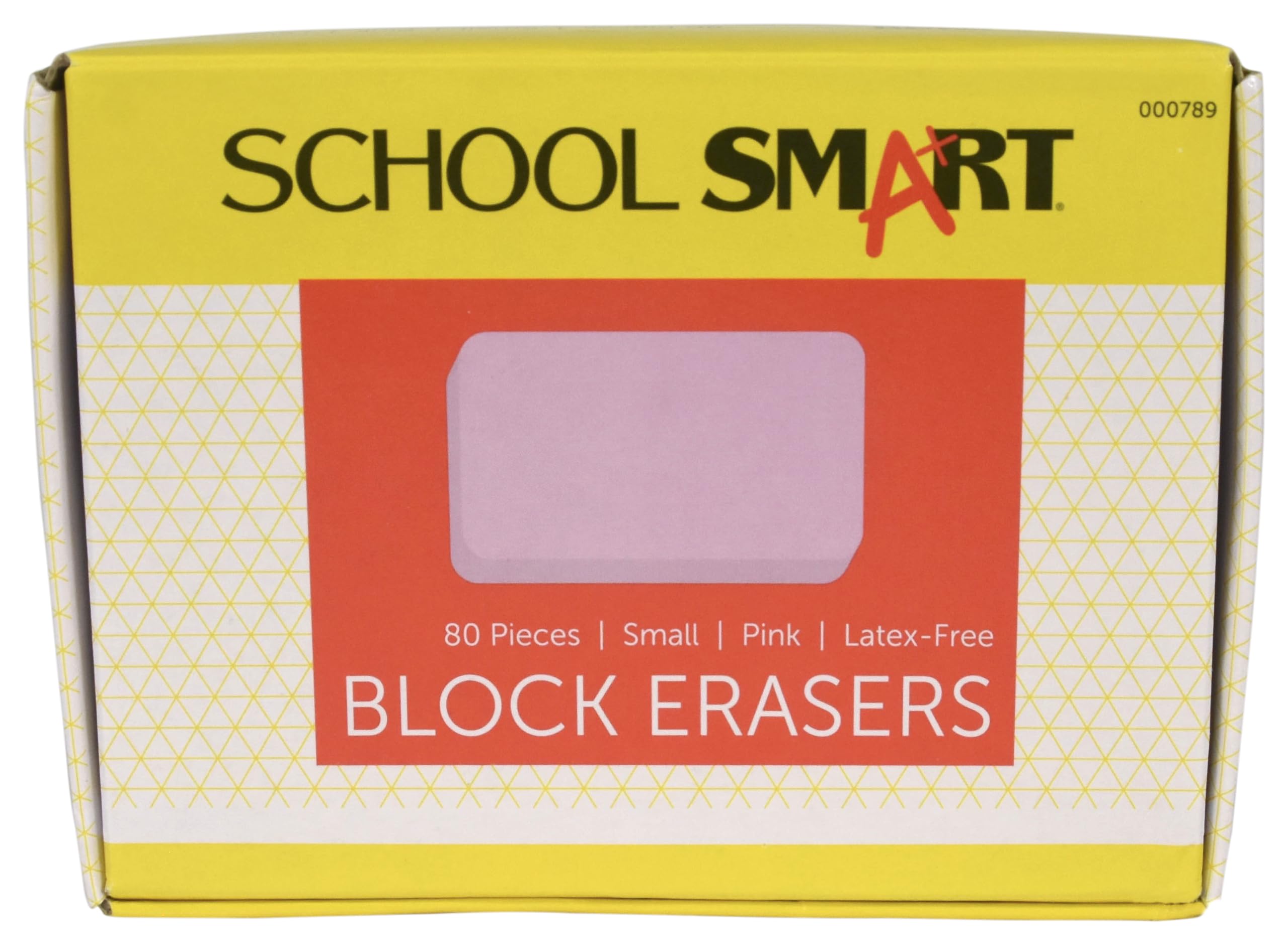 Amazon.com: School Smart Small Pink Block Eraser, Pack of 80 : Office ...