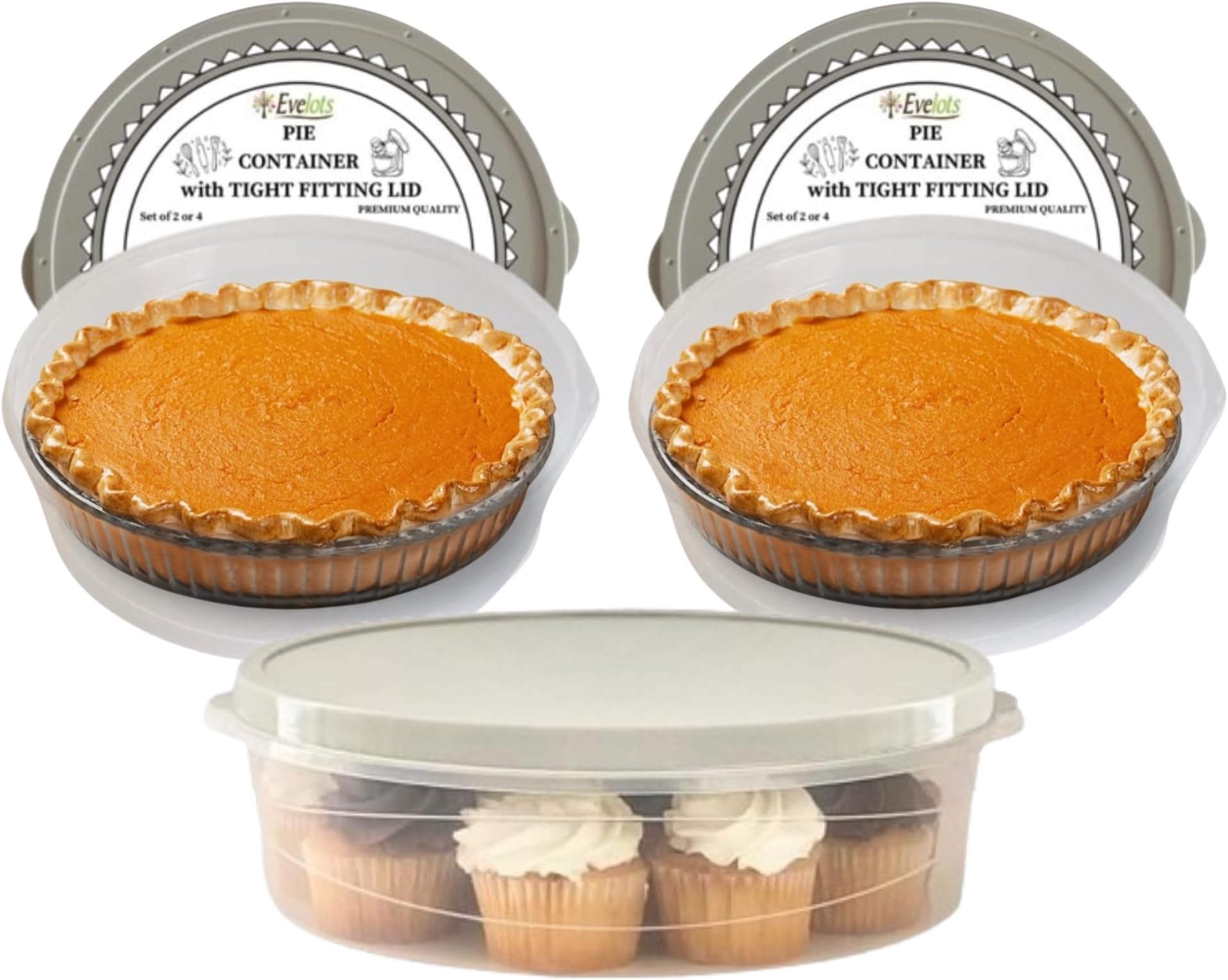 Amazon.com: Miles Kimball Stay Fresh Pie Keeper with Hinged Lid ...
