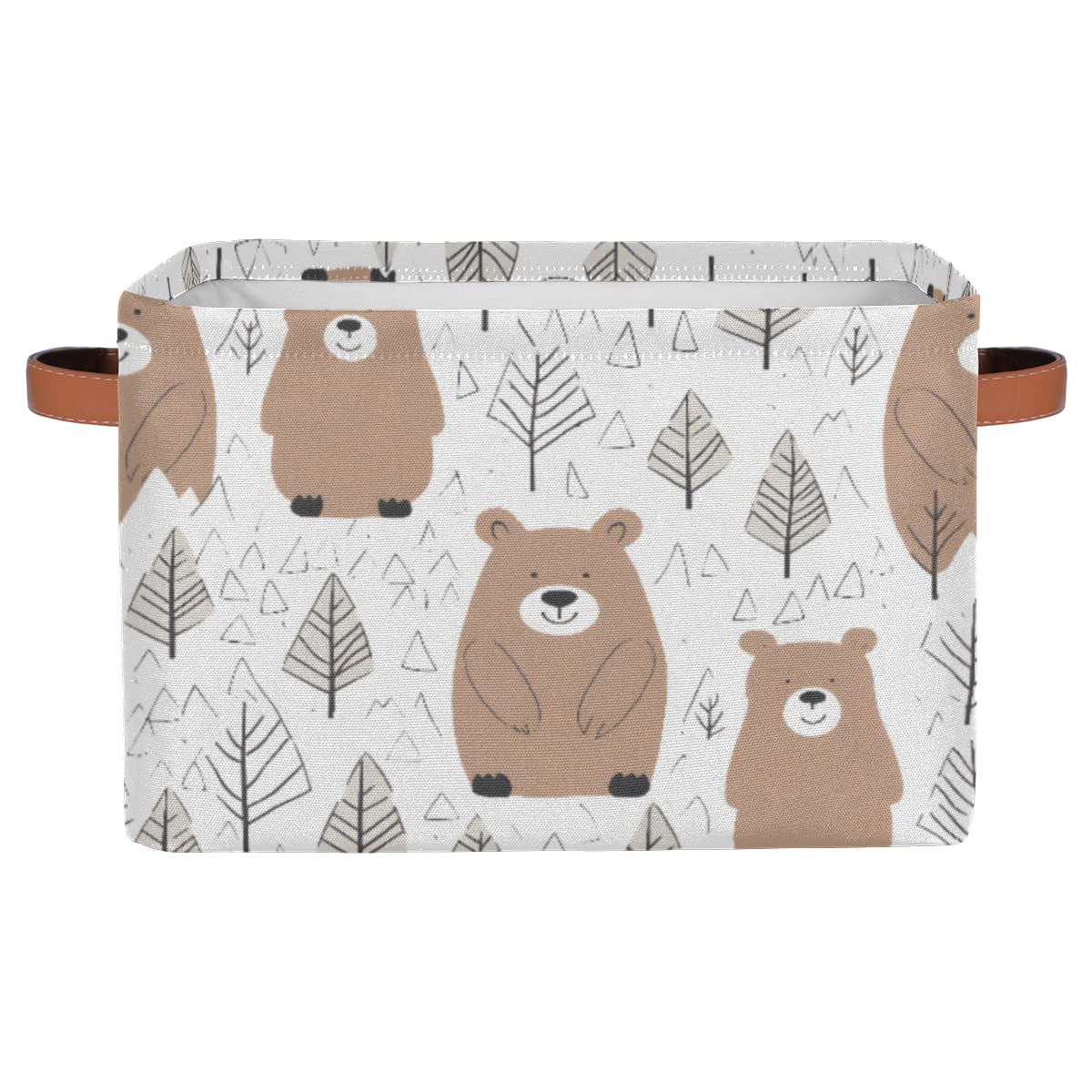 Amazon.com: Forest Animal Bear Storage Basket Cube Large Toys Storage ...