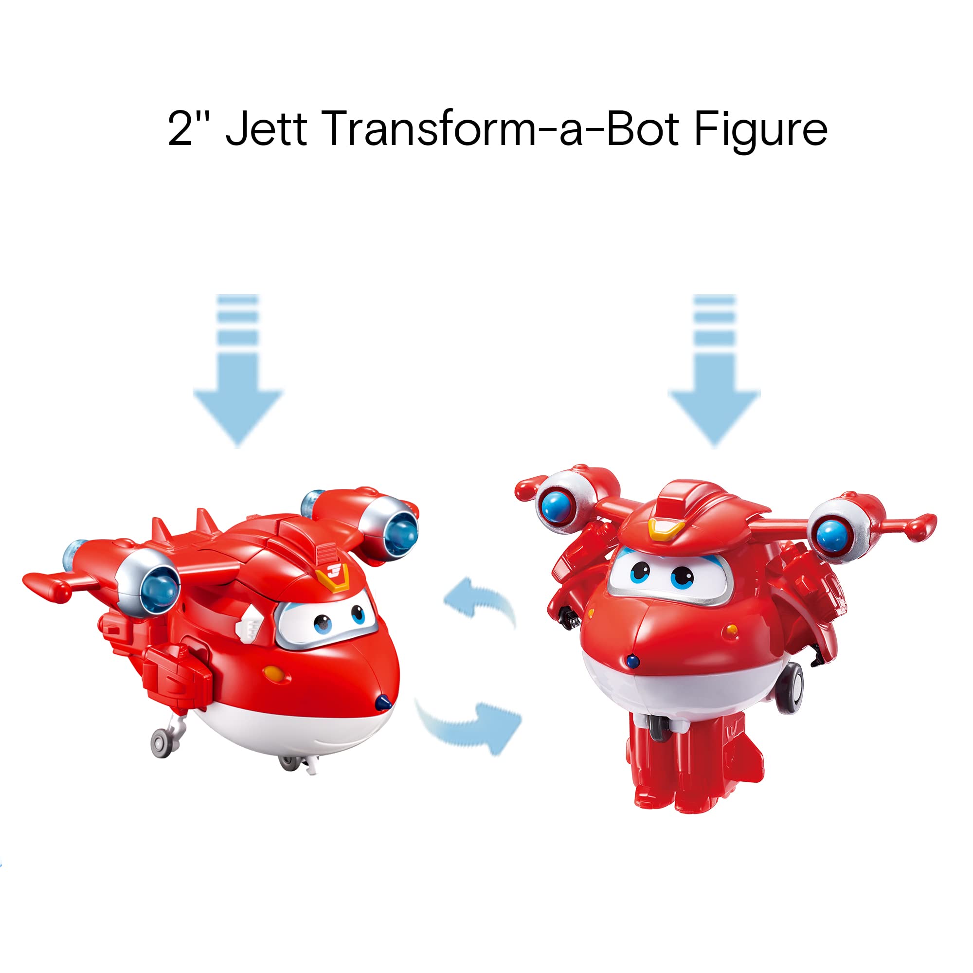 Super Wings World Aircraft Playset Transforms into A Sliding Runway ...