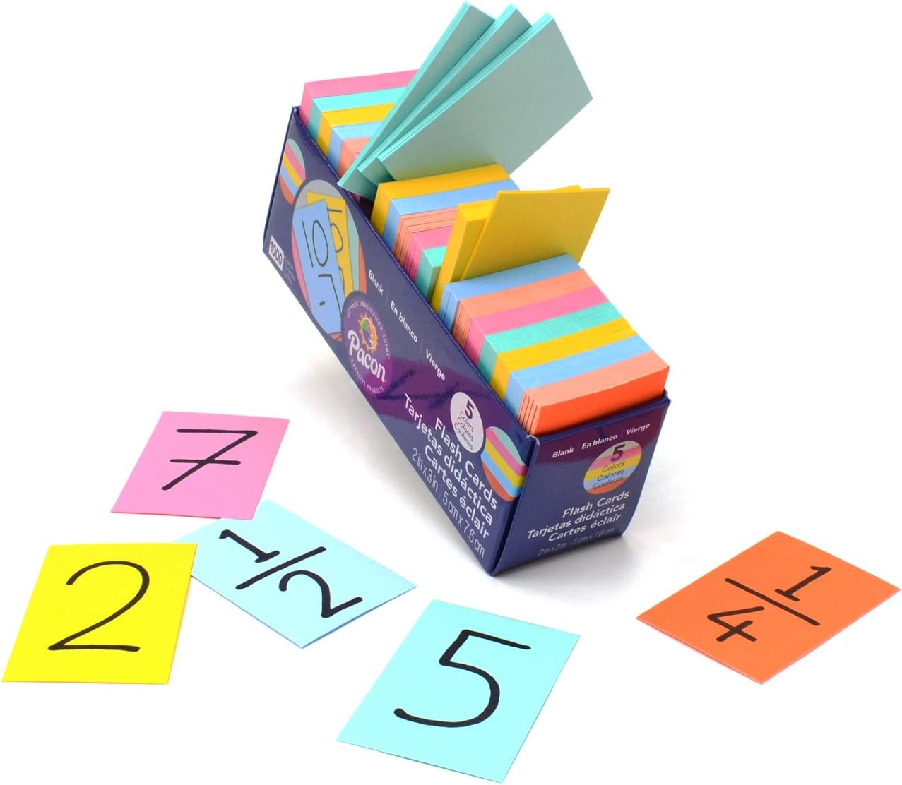 Blank Flash Cards 250 pack, A6 105 x 148 mm Assorted Pastel Colours ...