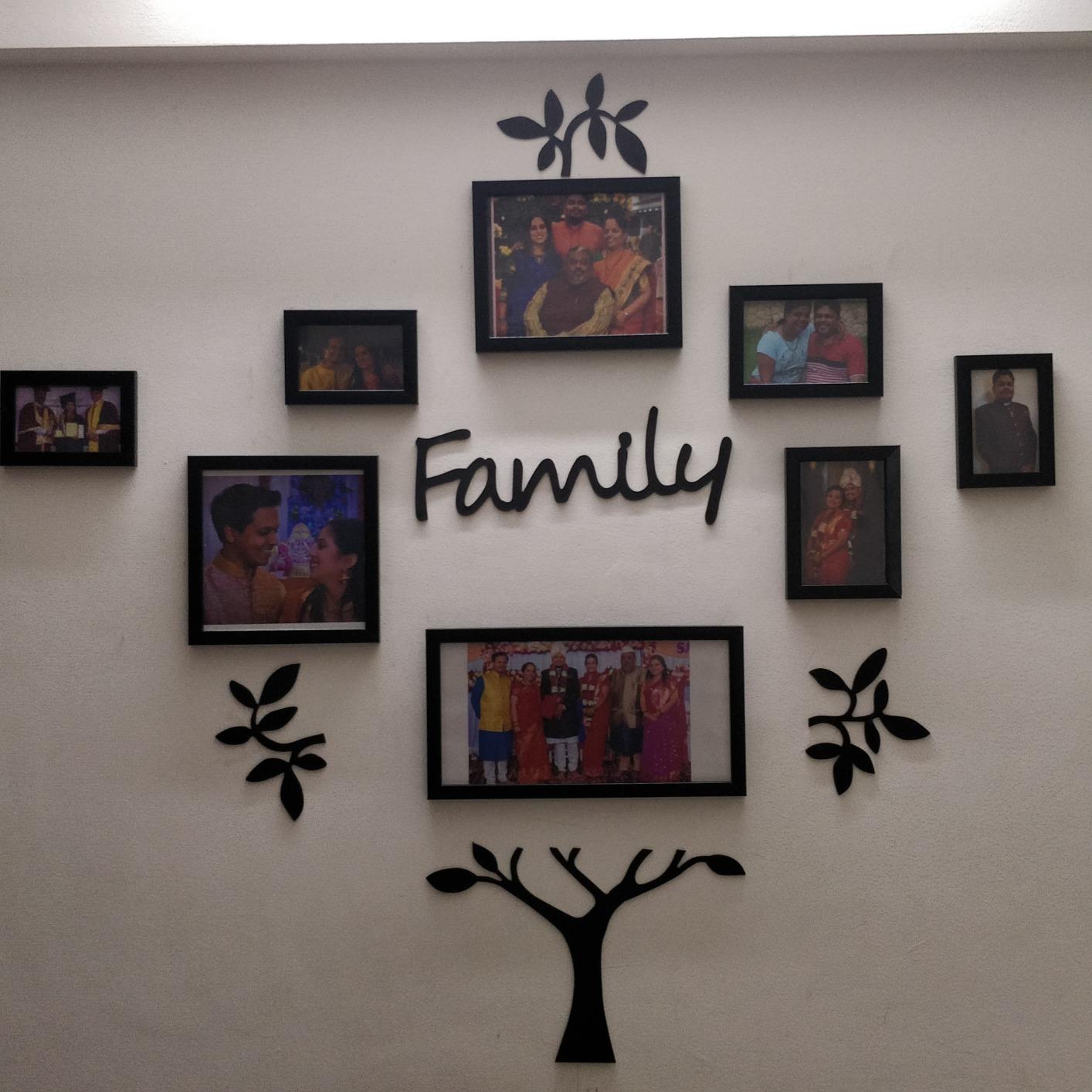 PRINTELLIGENT Family Tree Photo Frames Set For 13 Home Wall Decor (8 ...